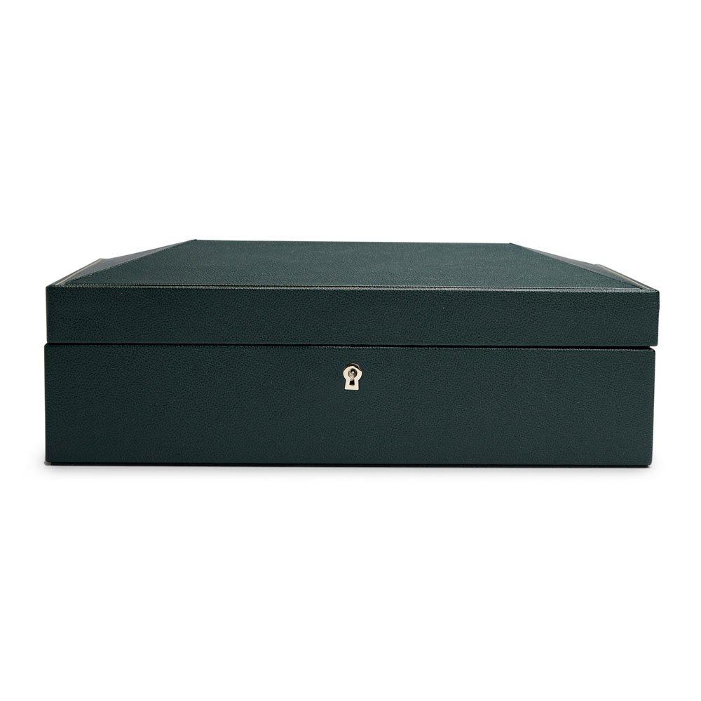 WOLF British Racing Green 10 Piece Watch Box | 0151347 | Beaverbrooks