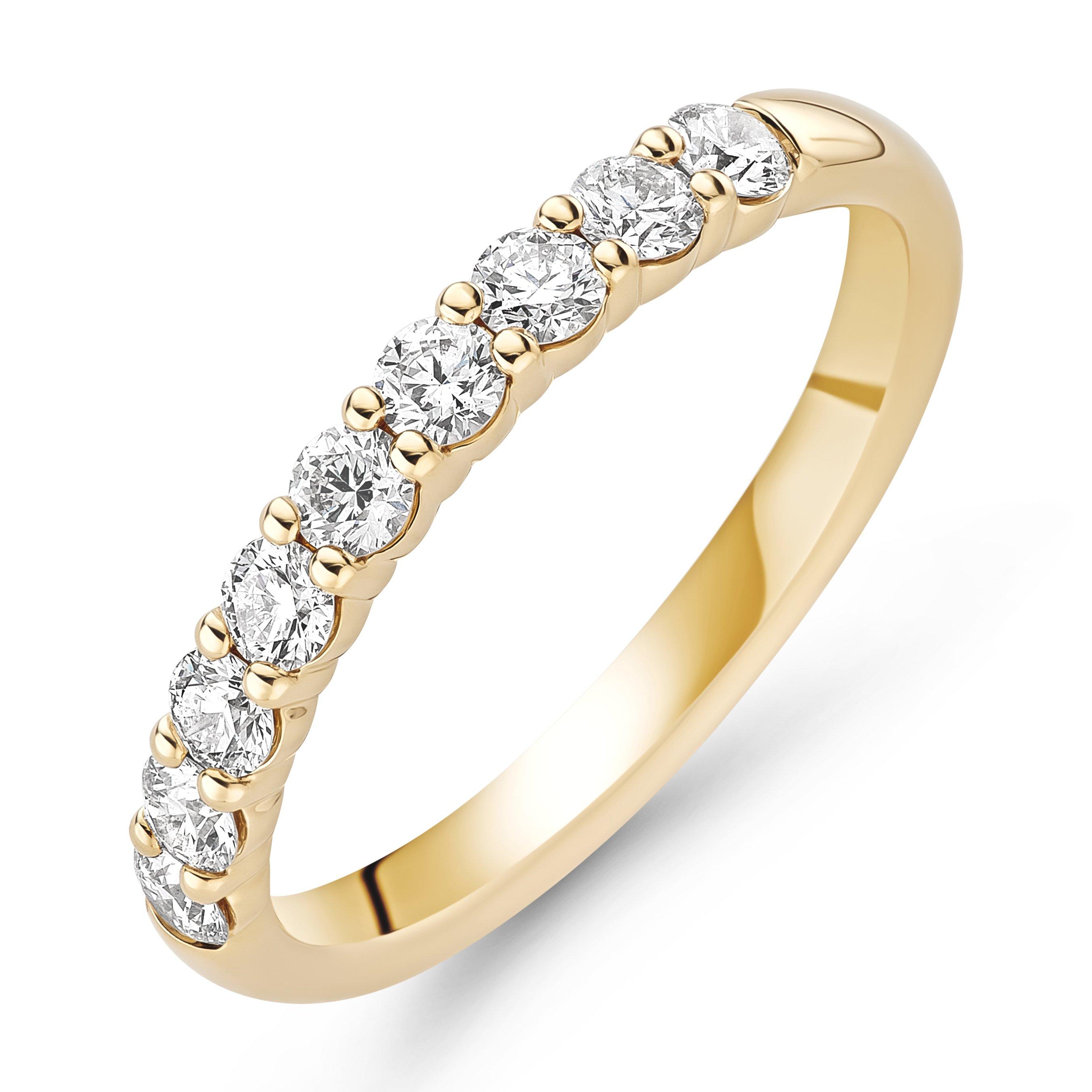 Hearts On Fire 18ct Yellow Gold Diamond 2.4mm Wedding Ring | 0144651 ...