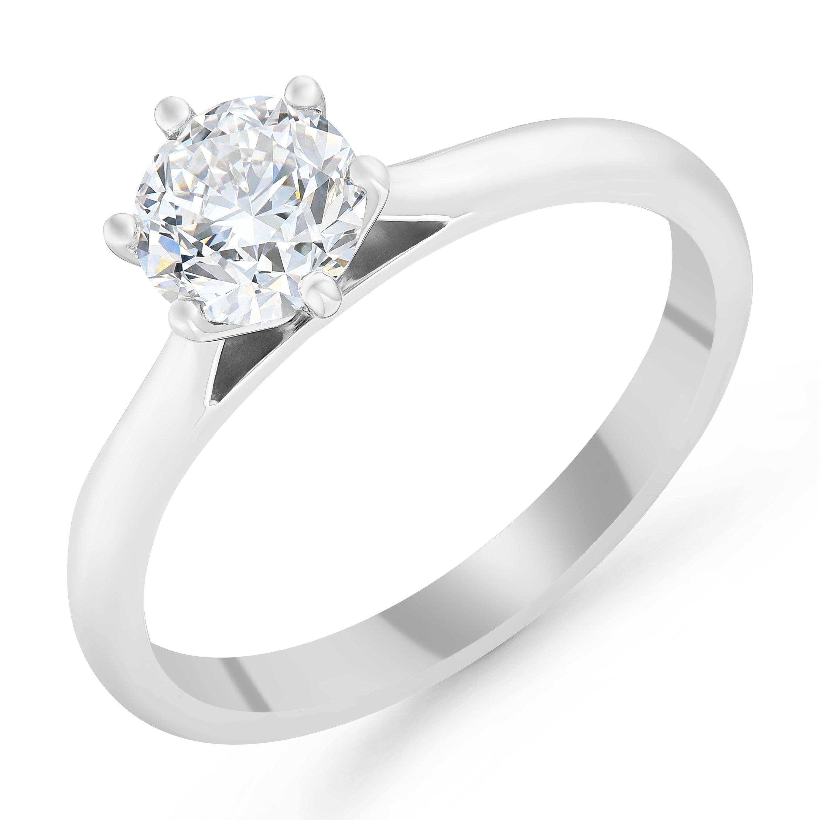 Beaverbrooks Once Platinum Diamond Solitaire Engagement Ring | 0147439 ...