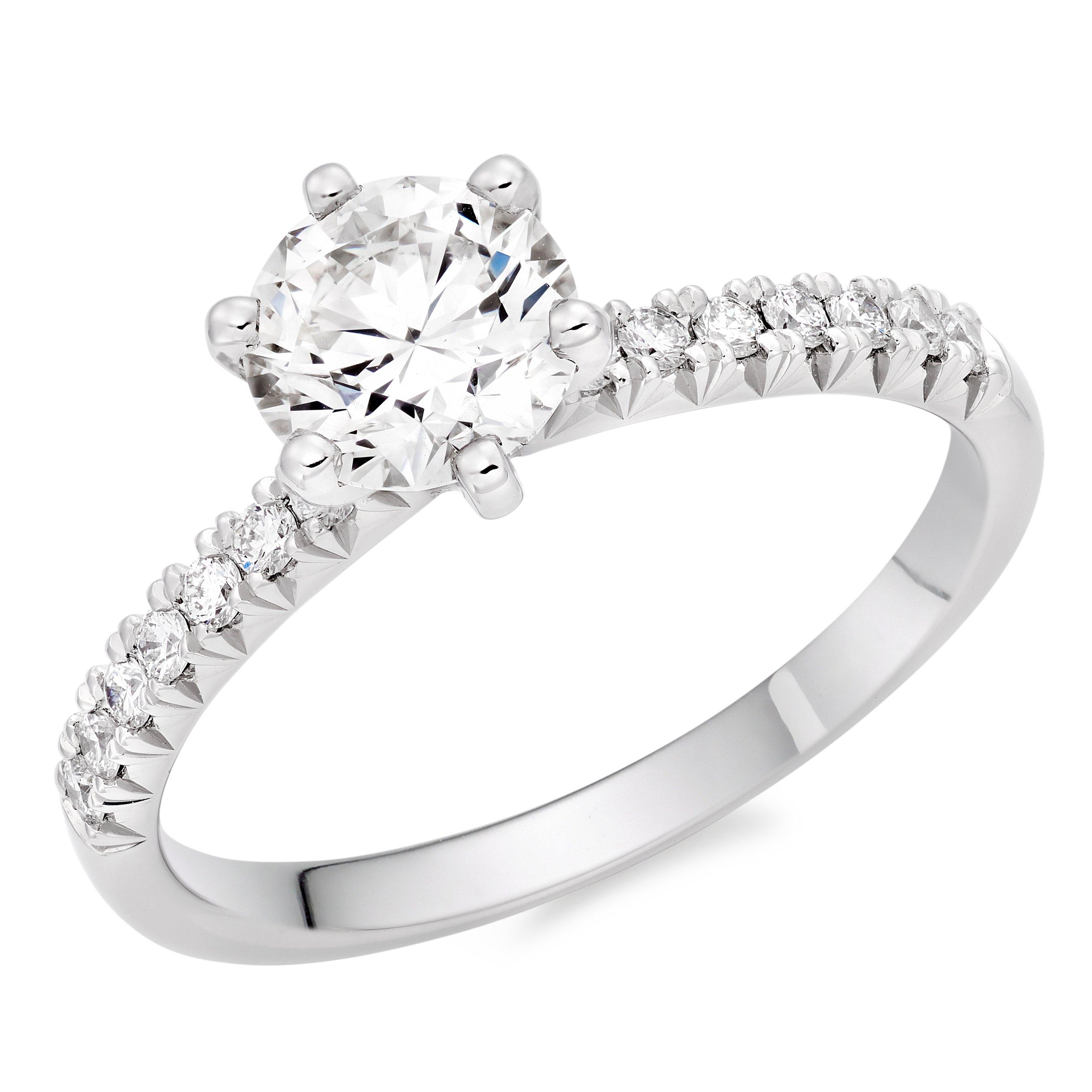 Beaverbrooks Once Platinum Diamond Solitaire Engagement Ring | 0151436 ...