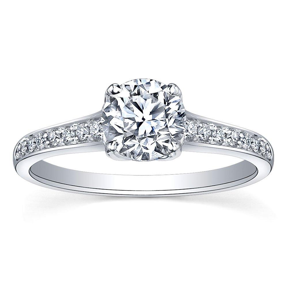 Maple Leaf Diamonds Eternal Flame 18ct White Gold Diamond Solitaire Engagement Ring | 0007704 ...