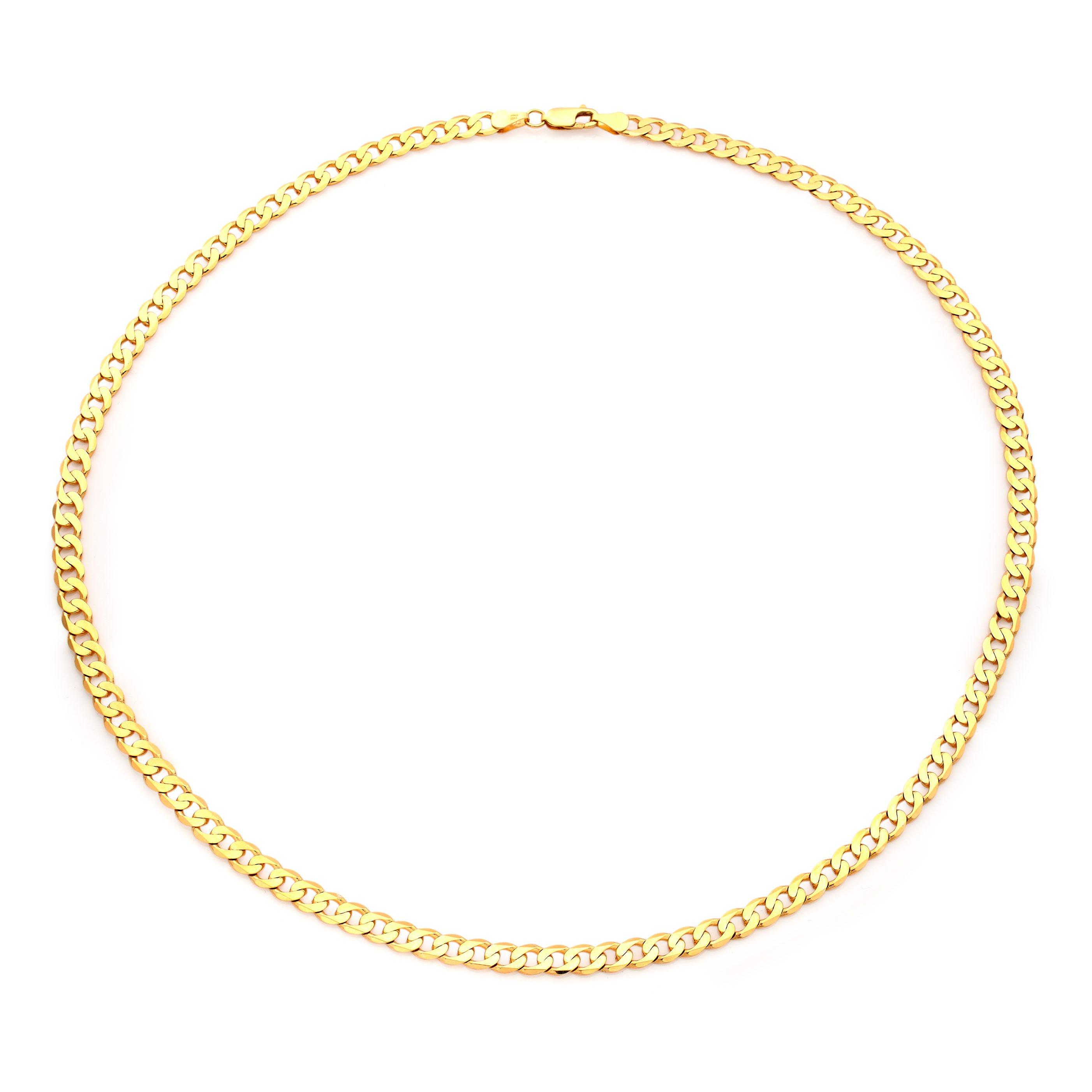 9ct Yellow Gold Curb Chain | 0131371 | Beaverbrooks the Jewellers