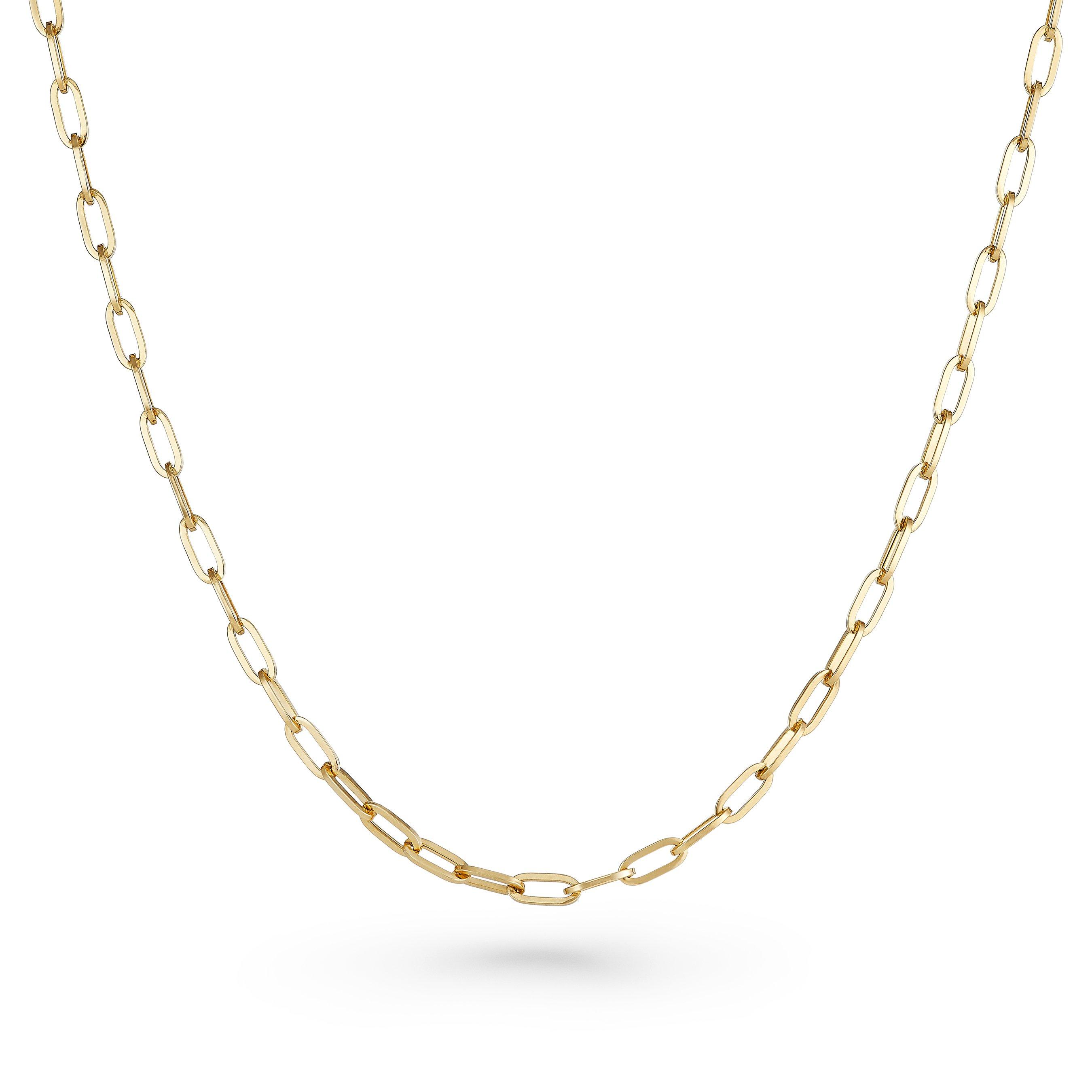 9ct Yellow Gold Paperchain Necklace | 0138462 | Beaverbrooks the Jewellers