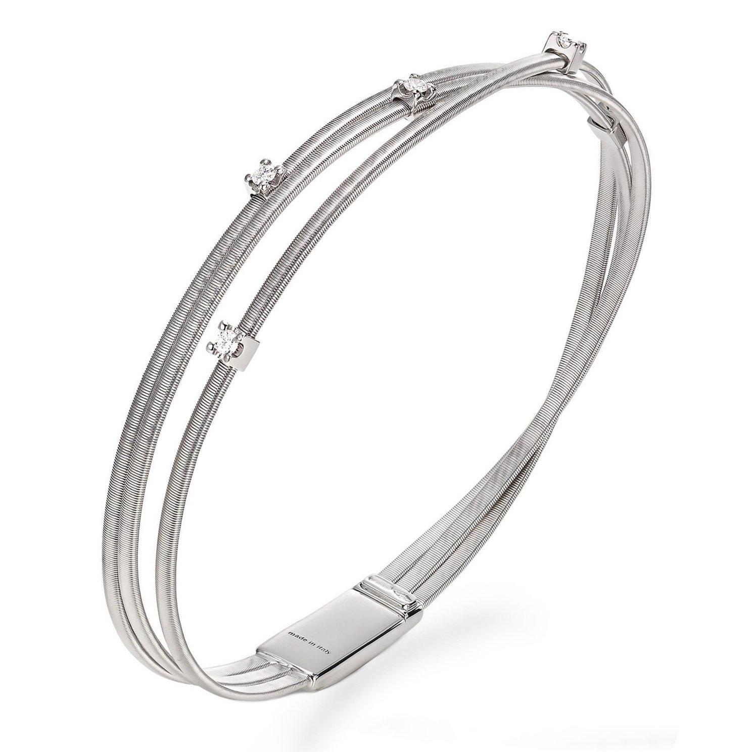 Marco Bicego Goa 18ct White Gold Diamond Bracelet | 0149110 | Beaverbrooks