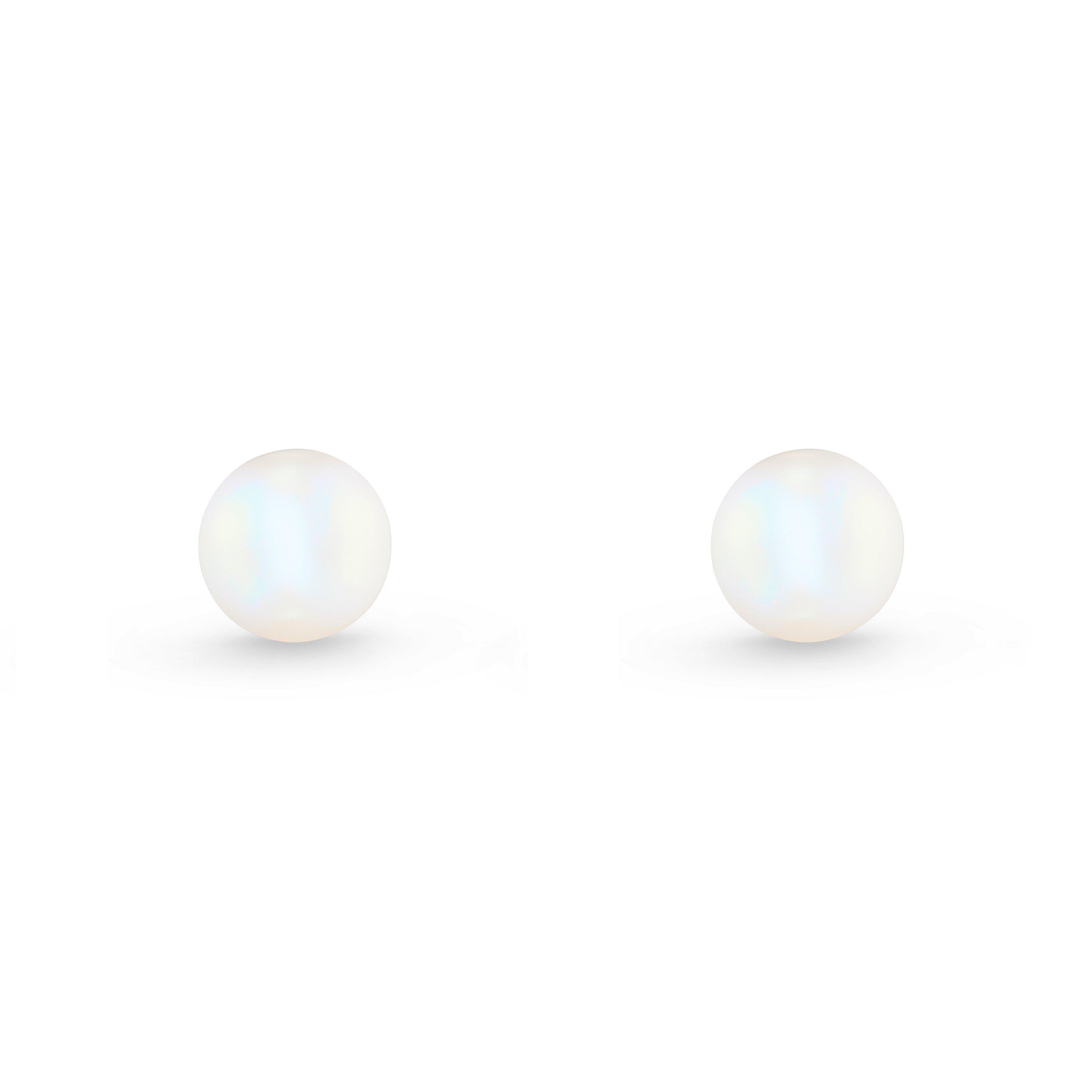 Beaverbrooks 9ct Yellow Gold Freshwater Cultured Pearl 4mm Stud ...