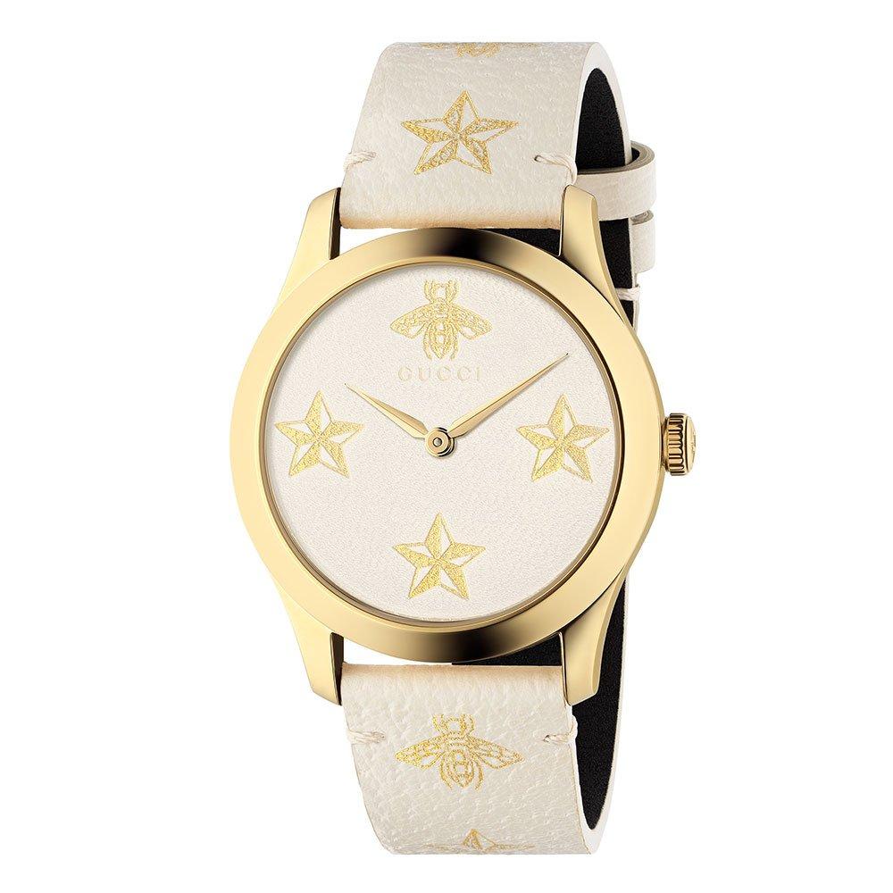 Gucci G-Timeless Star Gold PVD Watch YA1264096 | 38 mm, White Dial ...
