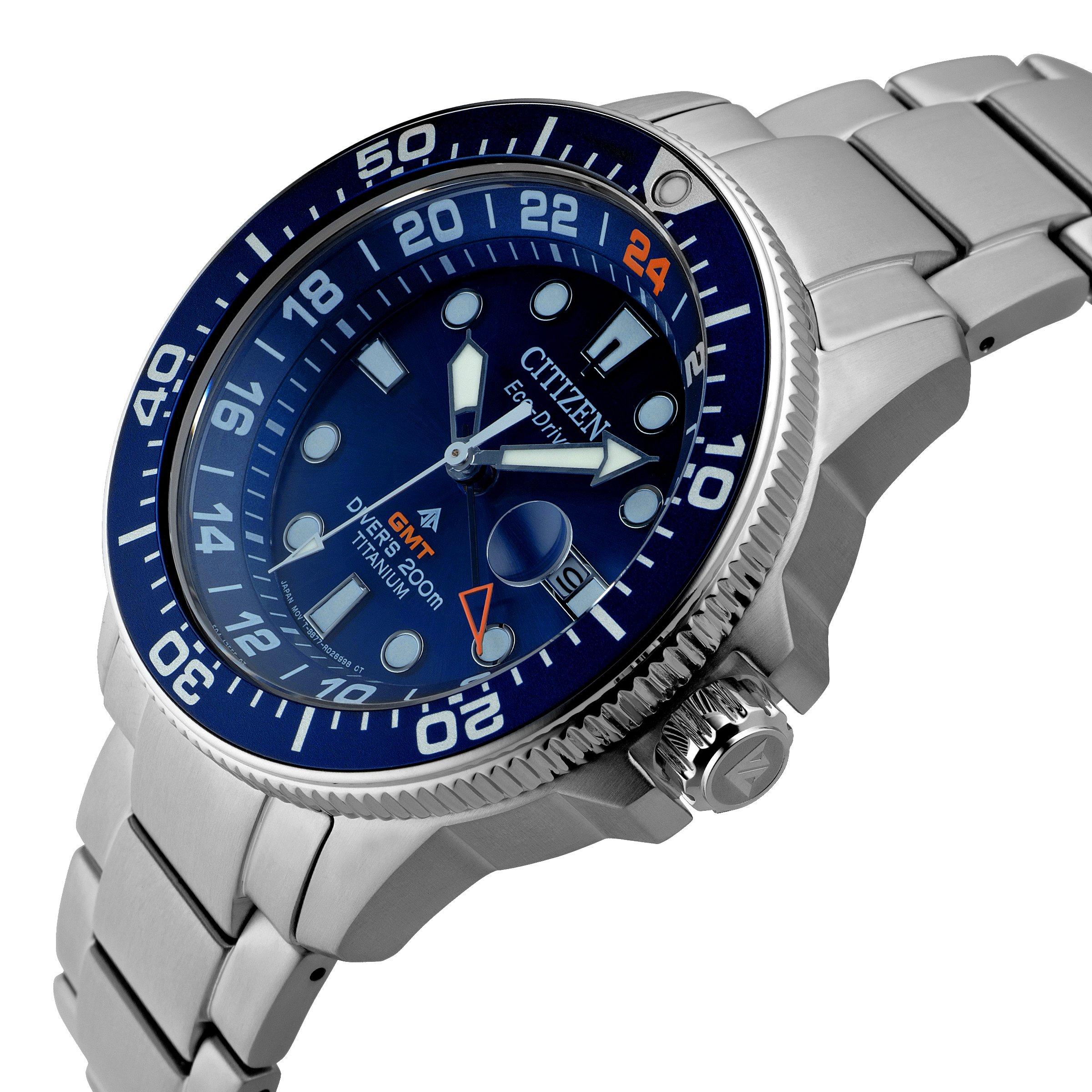 Citizen Promaster Diver GMT Super Titanium Men's Watch BJ7111-51M | 43 ...