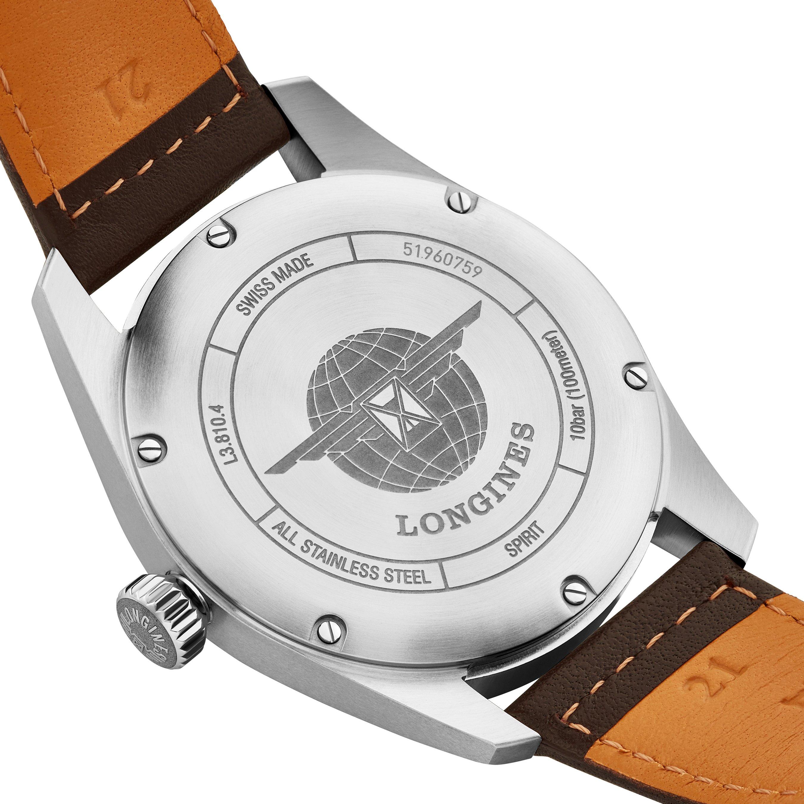 Longines Spirit 40mm Automatic Men's Watch L38104530 | 40 mm, Black ...