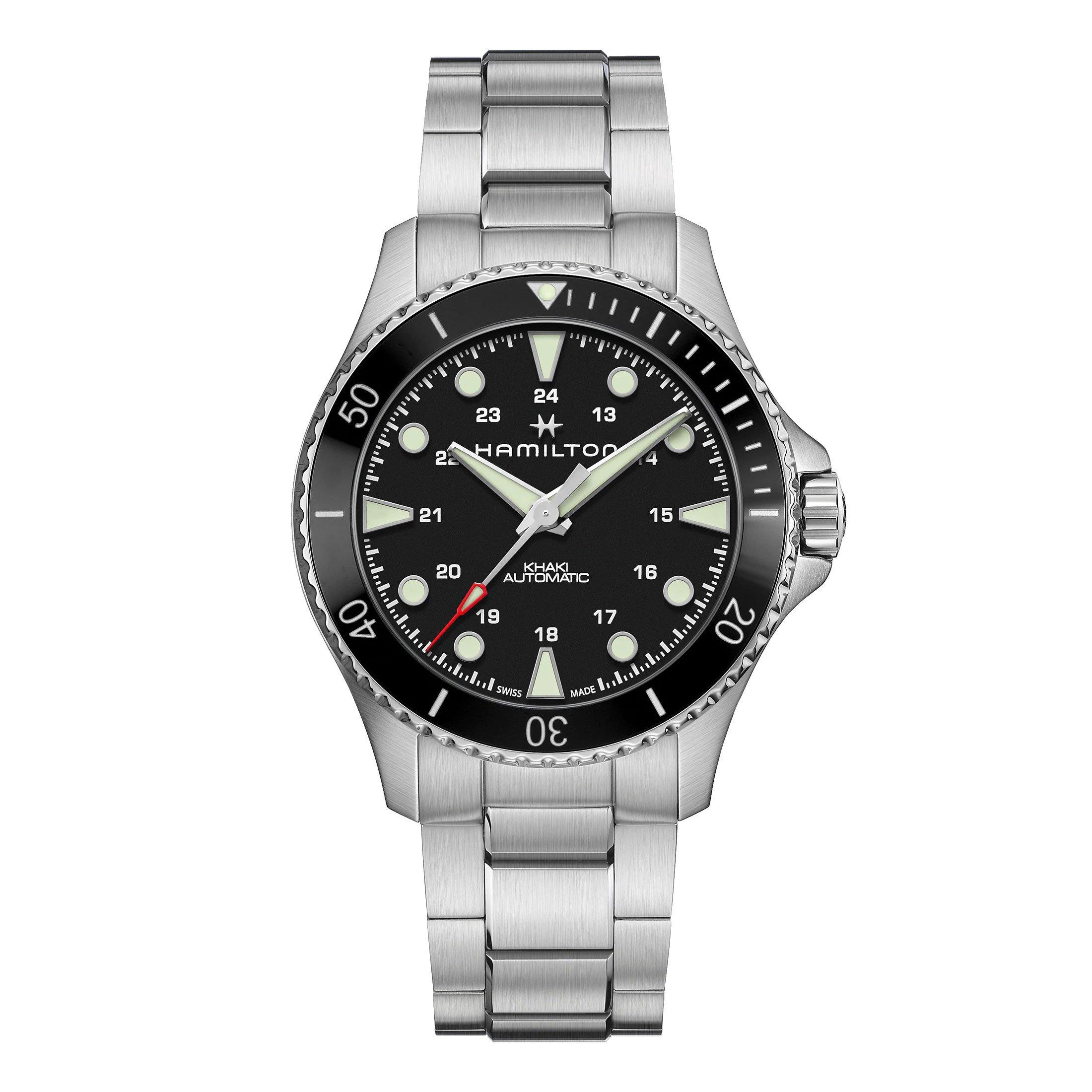 Hamilton Khaki Navy Scuba 43mm Automatic Men's Watch H82515130 | Black ...