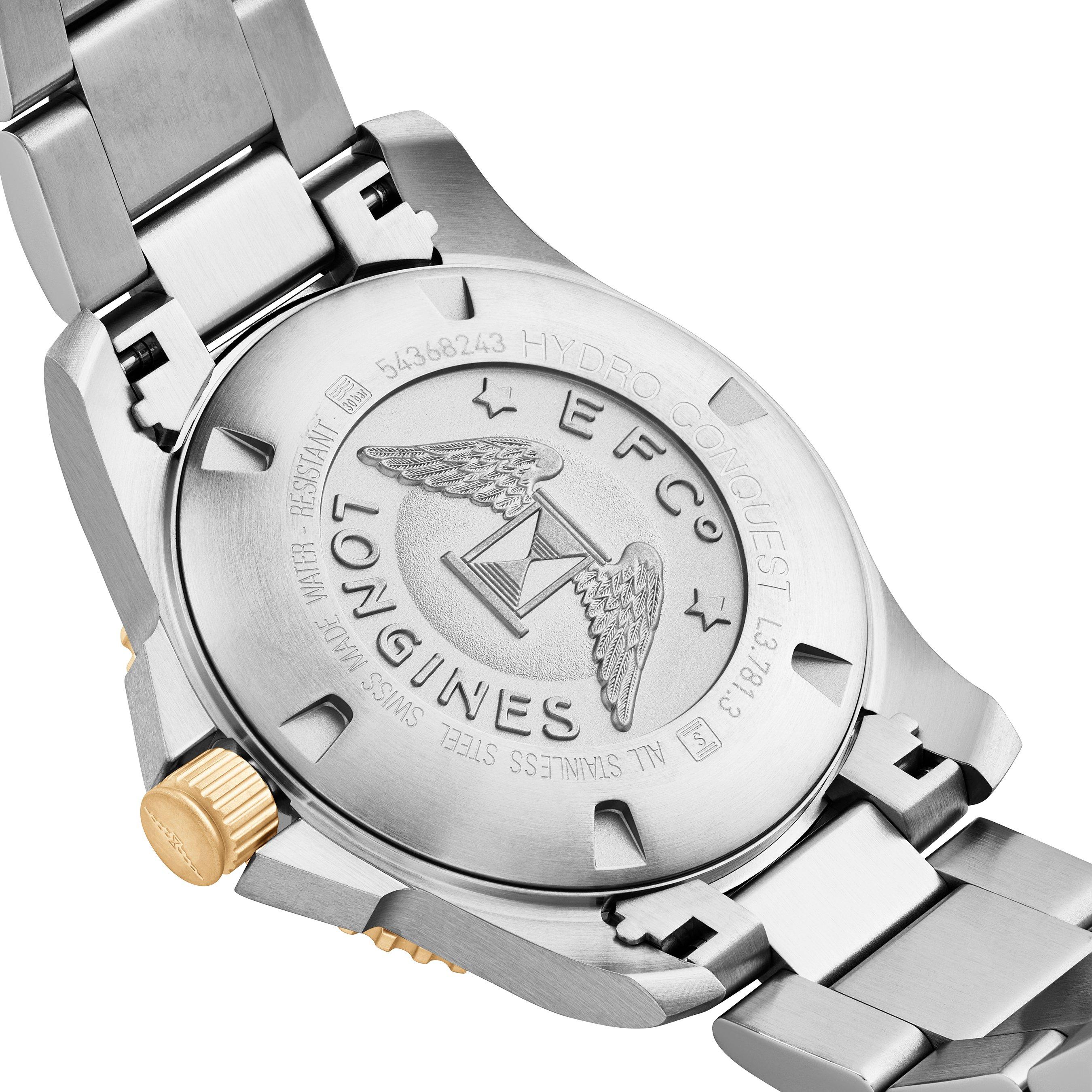 Longines HydroConquest 41mm Stainless Steel and Yellow Gold Tone ...