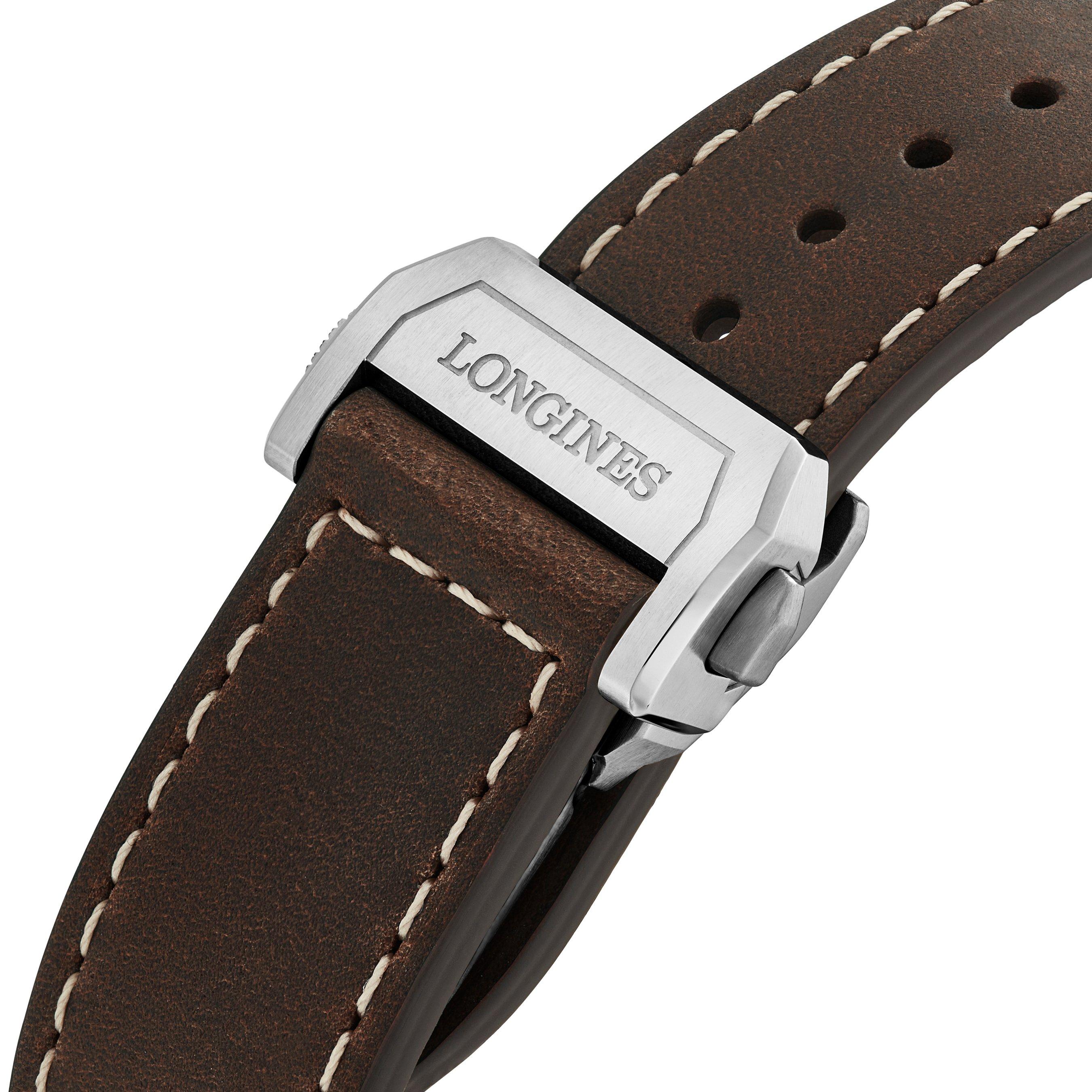 Longines Spirit Zulu Time 42mm Automatic Men’s Watch L38124532 | 42 mm ...