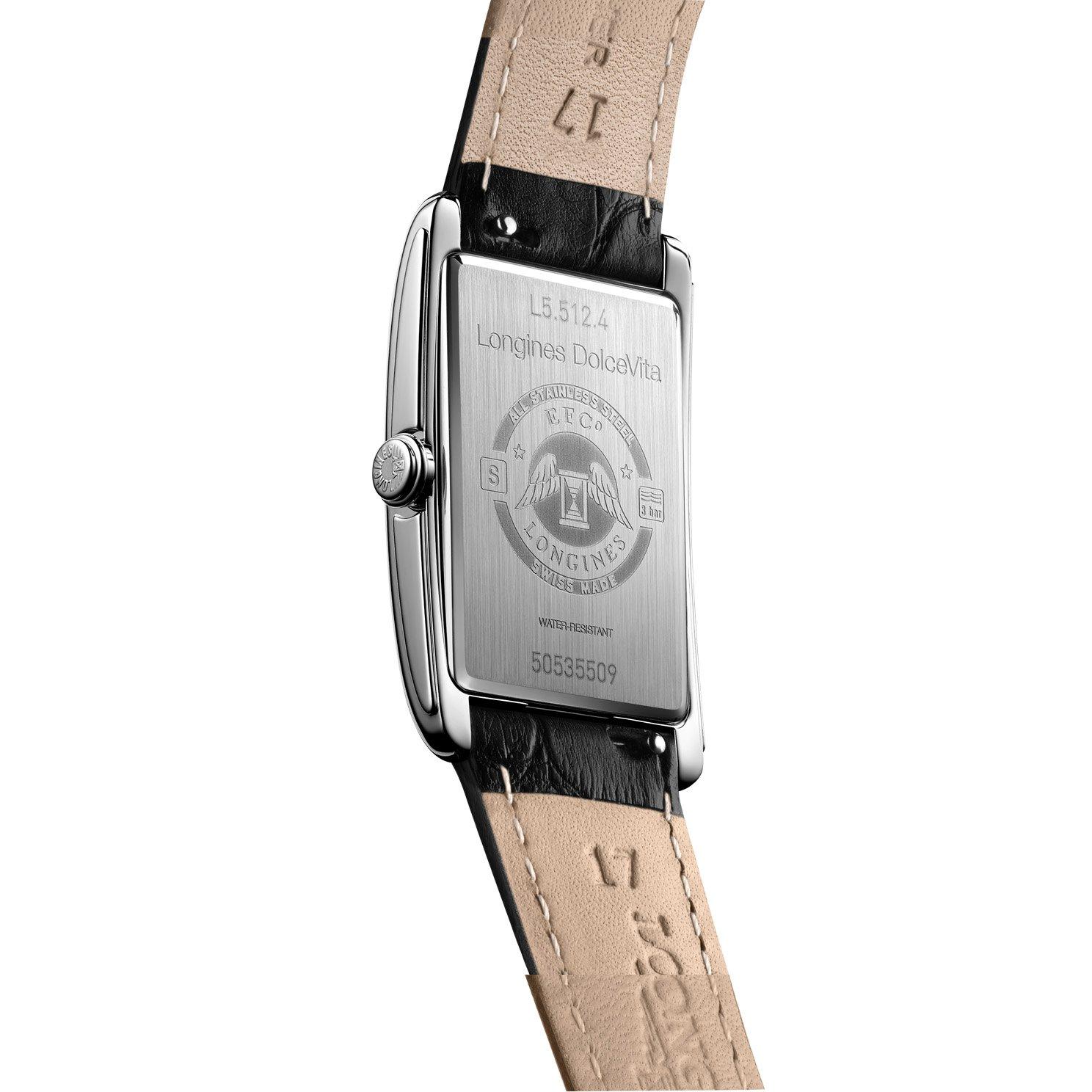 Longines DolceVita 37mm Ladies Watch L55124502 | 37 mm, Black Dial ...