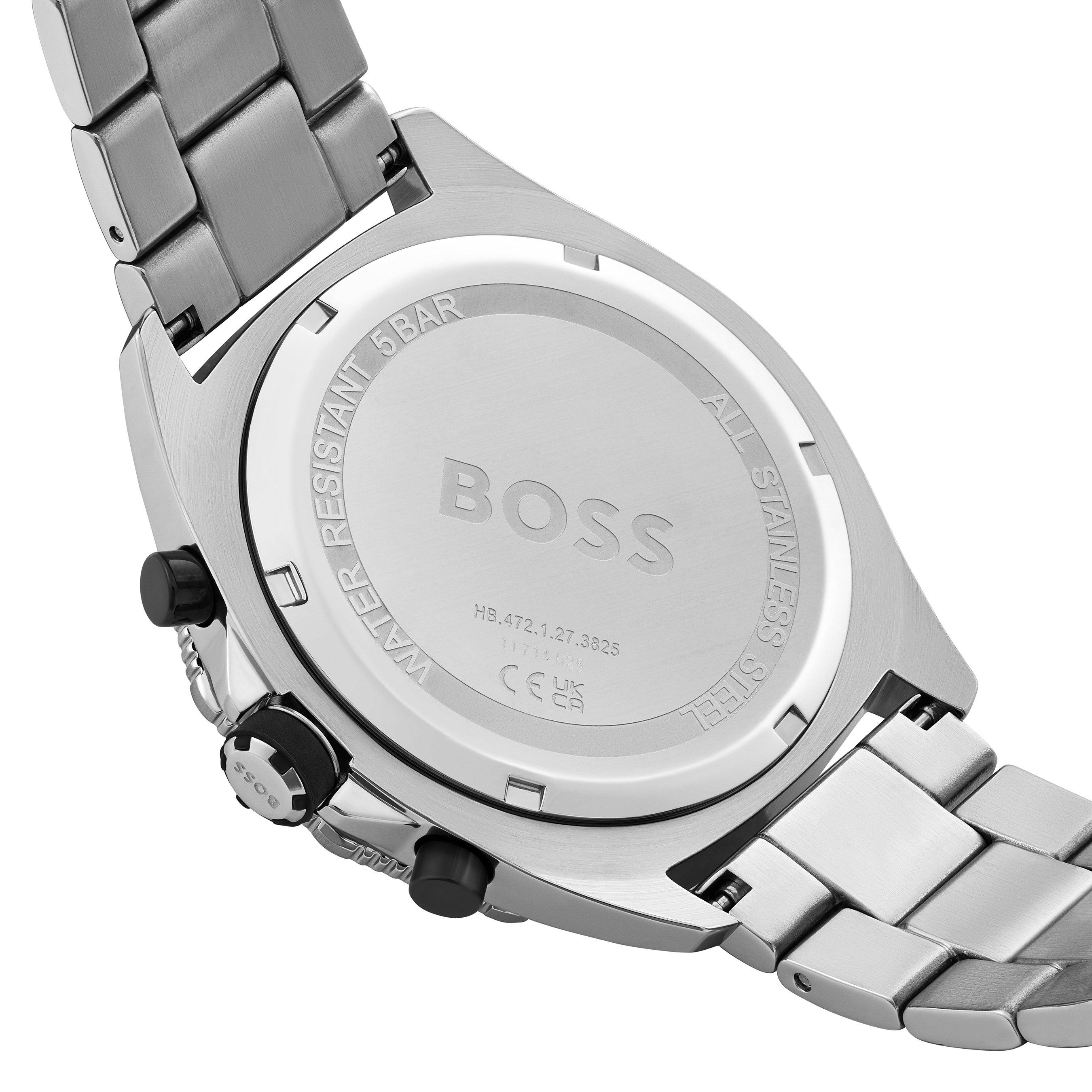 BOSS Energy Stainless Steel Black Chronograph Quartz Men’s Watch ...