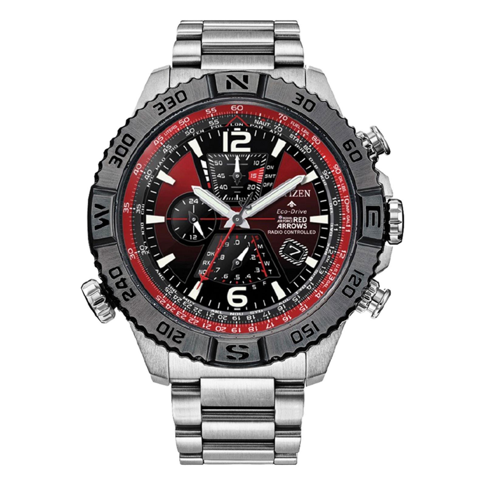 Citizen Red Arrows Navihawk A.T 48mm Stainless Steel Eco Drive Men's ...