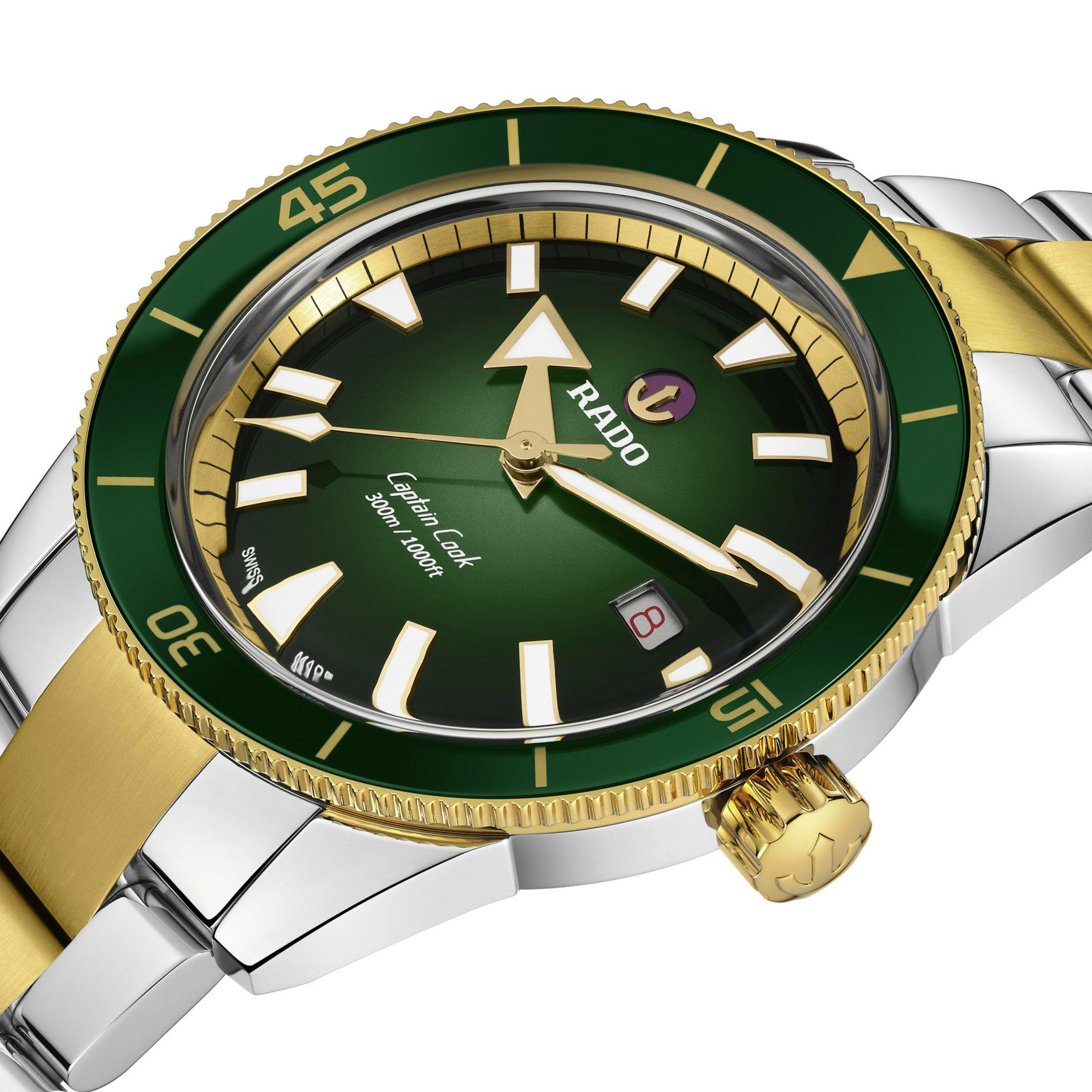 Rado Captain Cook 42mm Stainless Steel and Yellow Gold PVD Automatic ...