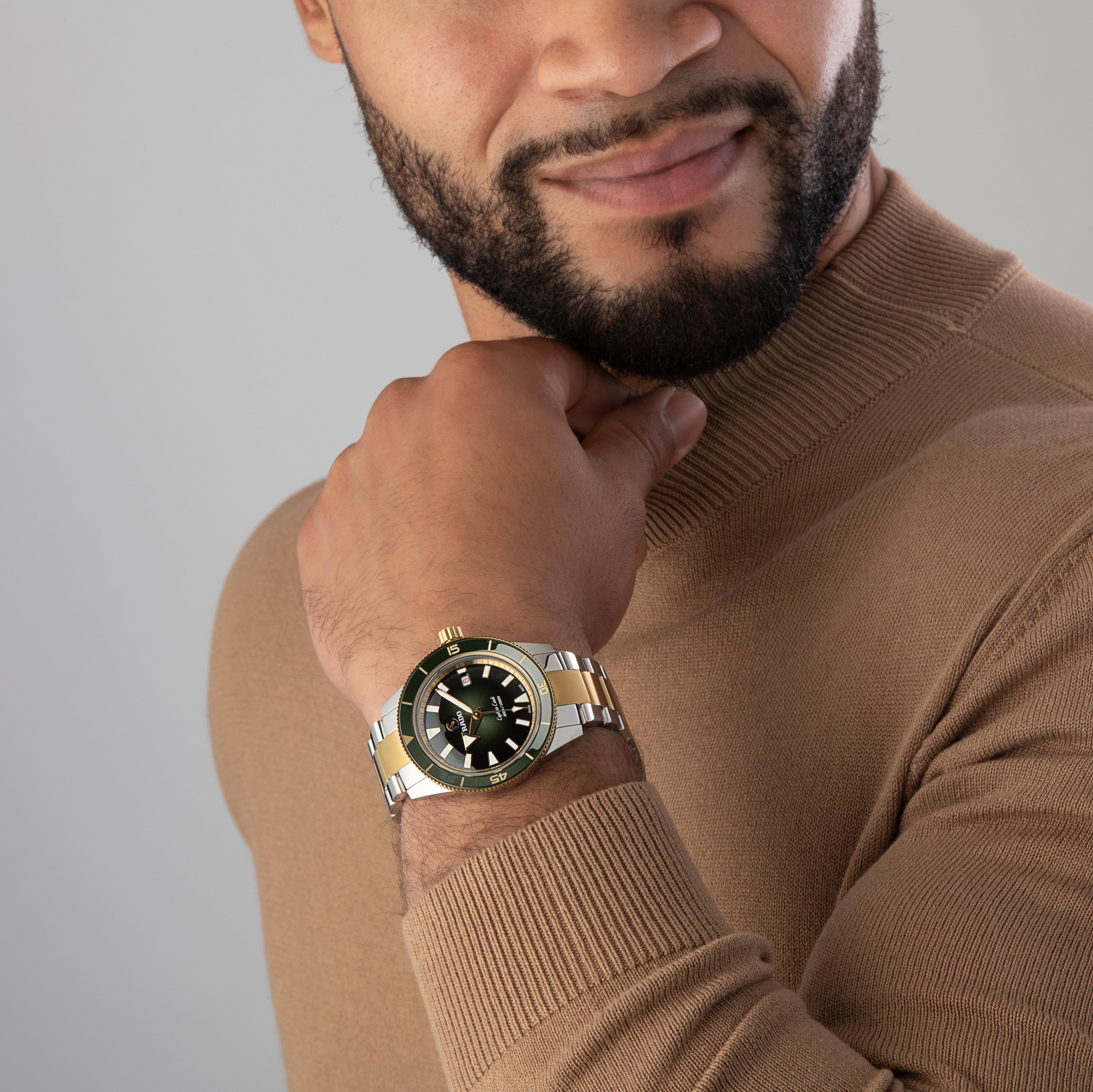 Rado Captain Cook 42mm Stainless Steel and Yellow Gold PVD Automatic ...
