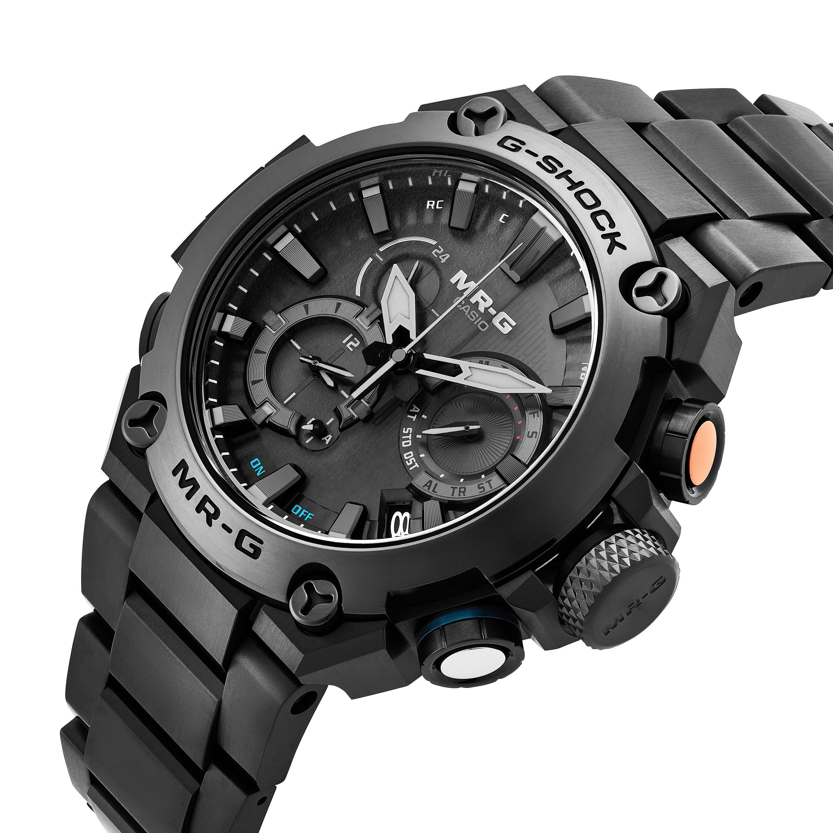 G-Shock Limited Edition MR-G 54.7mm Titanium Chronograph Solar Powered Men's Watch MRG-B2000B ...