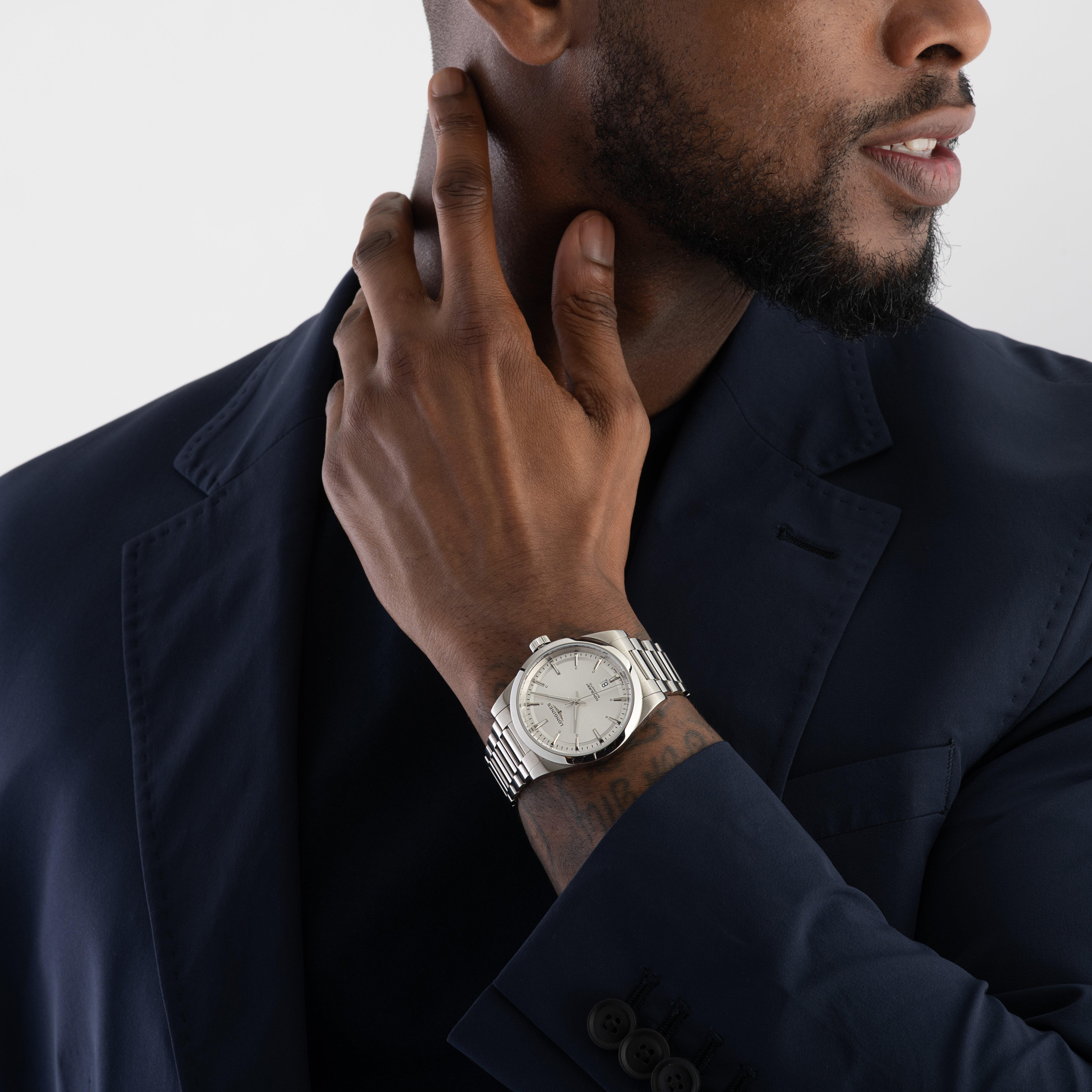 Longines Conquest 41mm Automatic Men’s Watch L38304726 | 41 mm, Silver ...