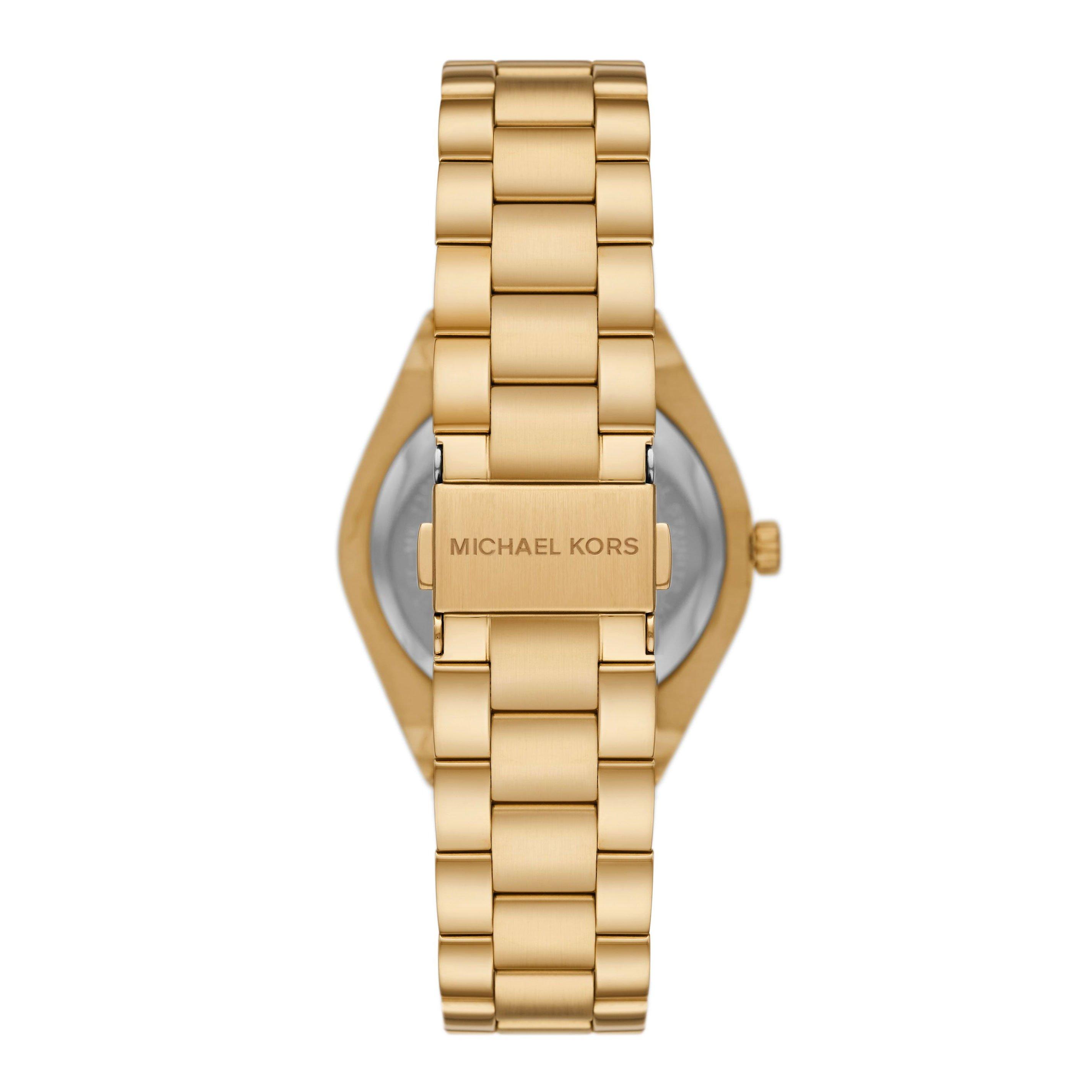 Michael Kors Lennox Gold Tone Quartz Ladies Watch MK7391 | 37 mm, White ...