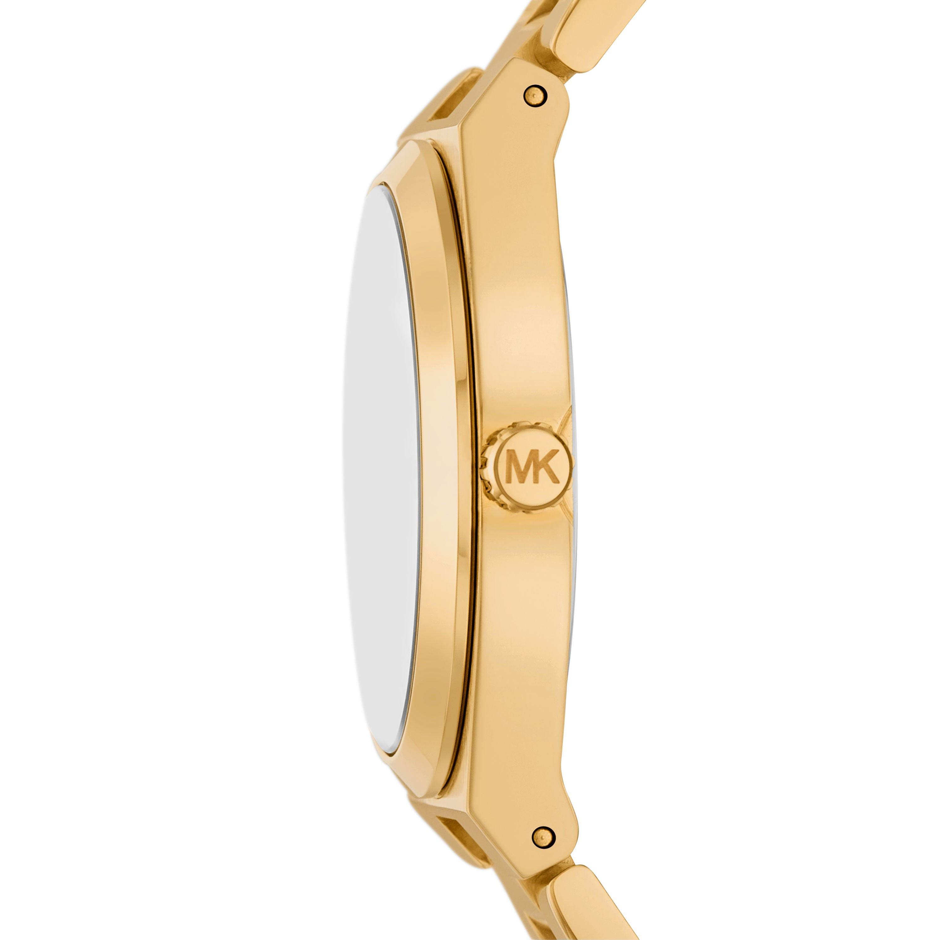 Michael Kors Lennox Gold Tone Quartz Ladies Watch MK7391 | 37 mm, White ...
