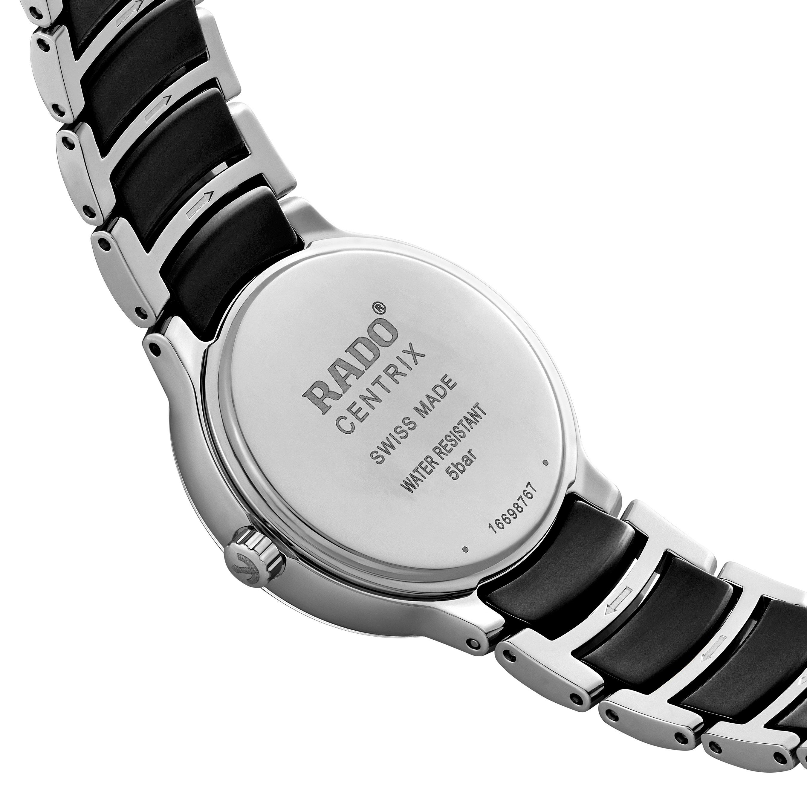 Rado Centrix 30.5mm High-Tech Ceramic Diamond Ladies Watch R30026712 ...