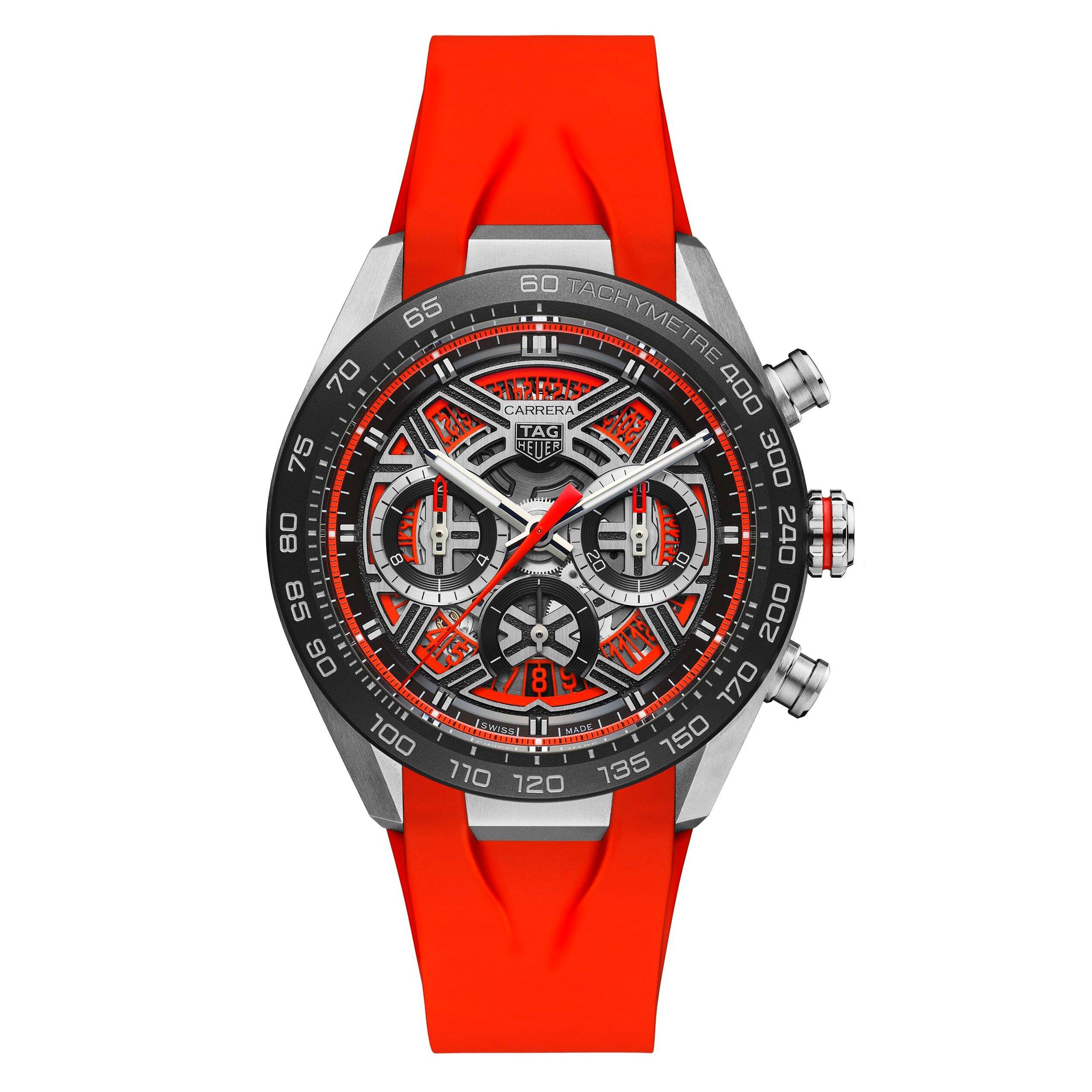 TAG Heuer Carrera Chrono Extreme Sport 44mm Red Automatic Watch CBU2082 ...