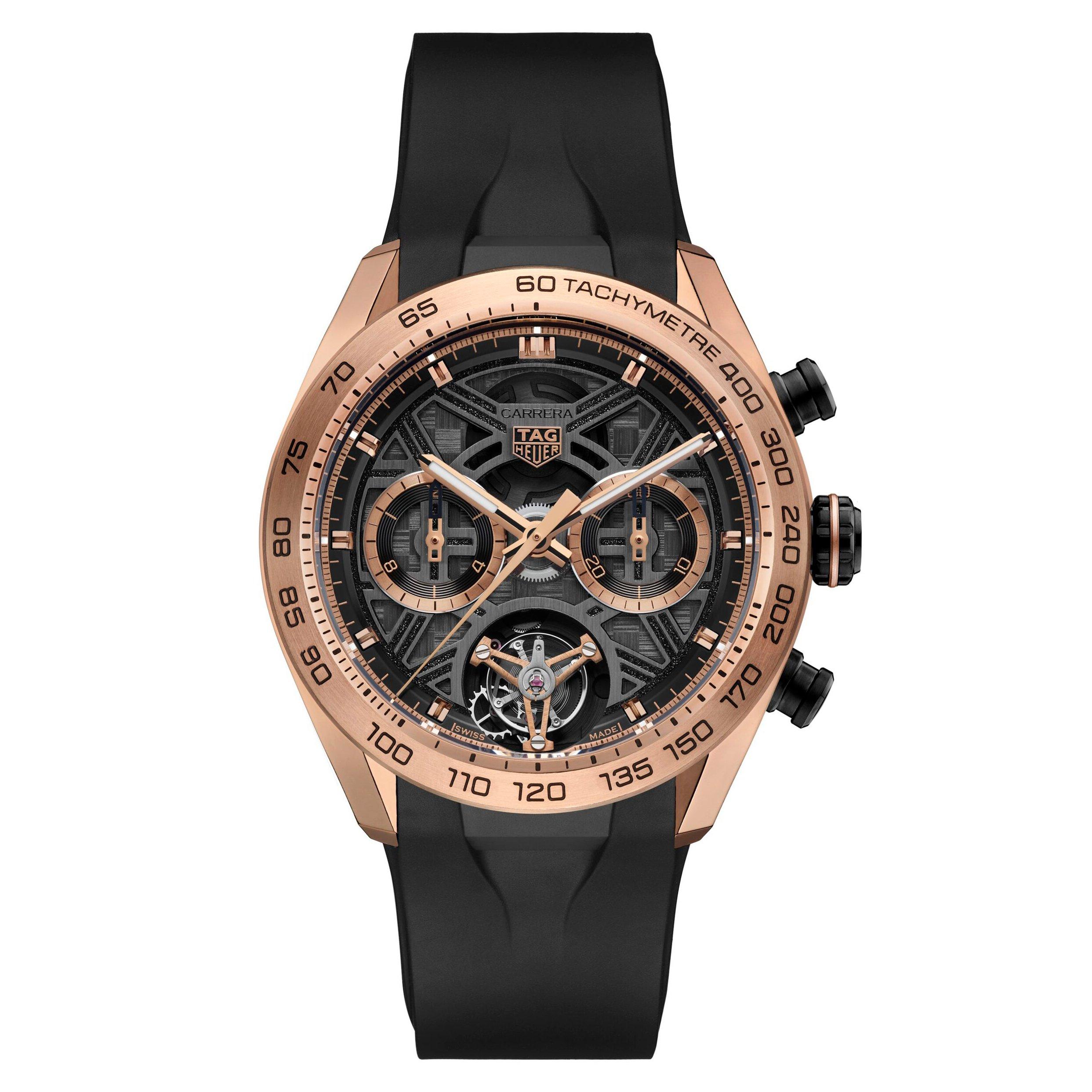 TAG Heuer Carrera Chrono Tourbillon Extreme Sport 44mm 18K 5N Rose Gold ...
