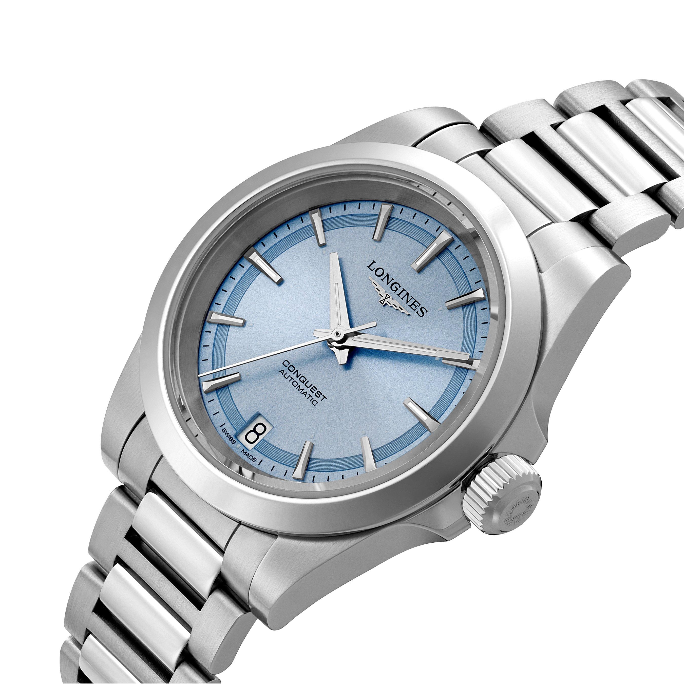 Longines Conquest 34mm Automatic Ladies Watch L34304926 | 34 mm, Blue ...