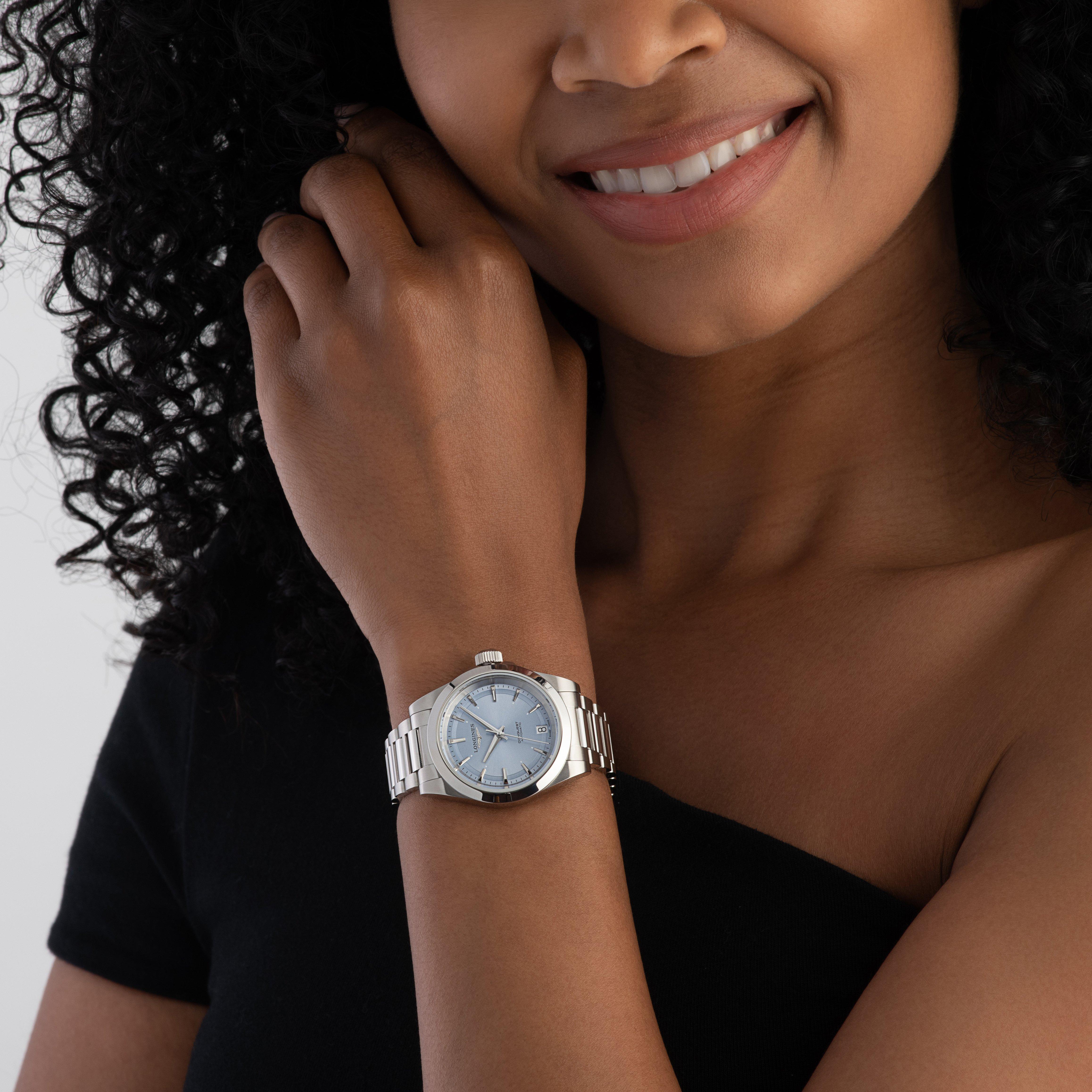 Longines Conquest 34mm Automatic Ladies Watch L34304926 | 34 mm, Blue ...