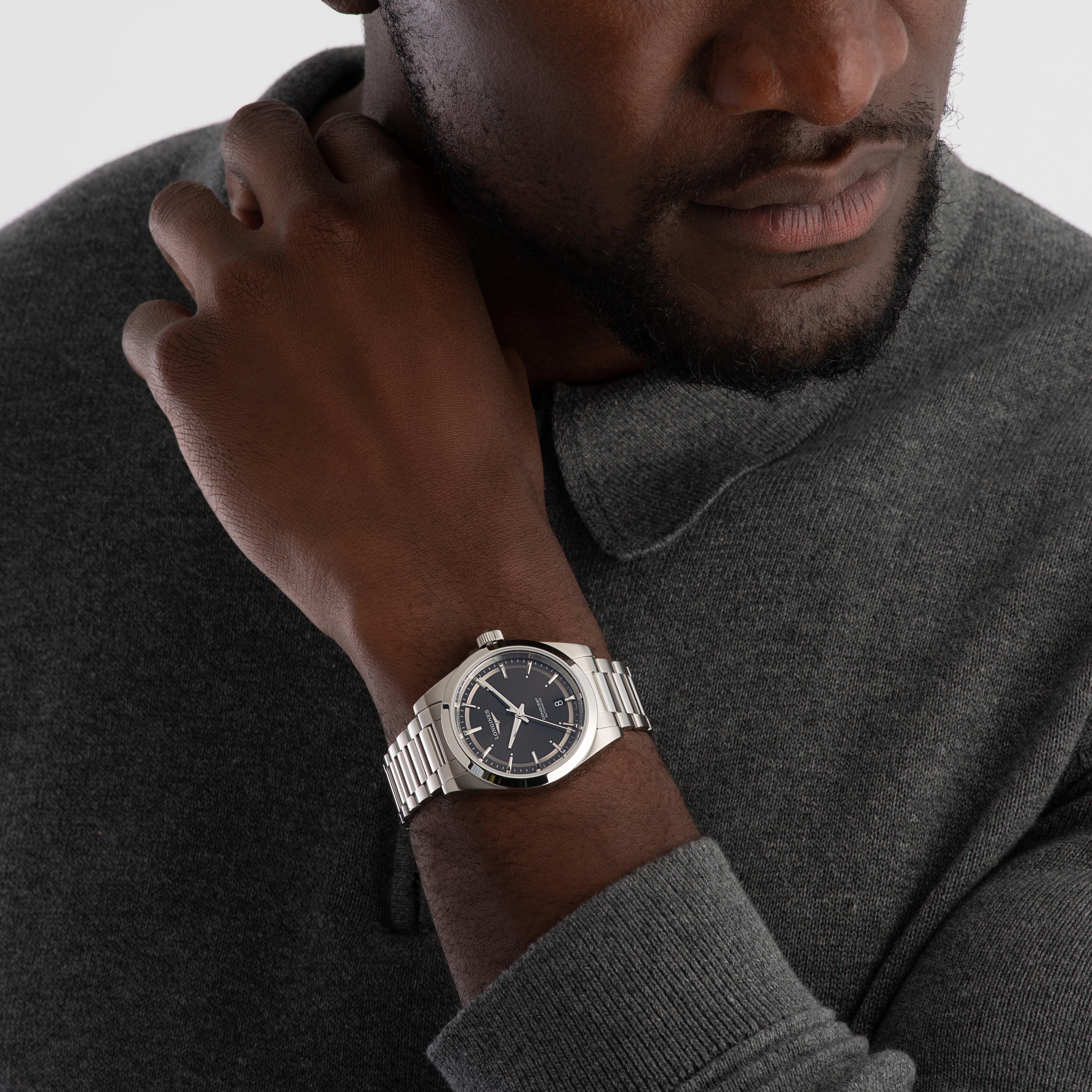 Longines Conquest 38mm Automatic Men’s Watch L37204526 | 38 mm, Black ...