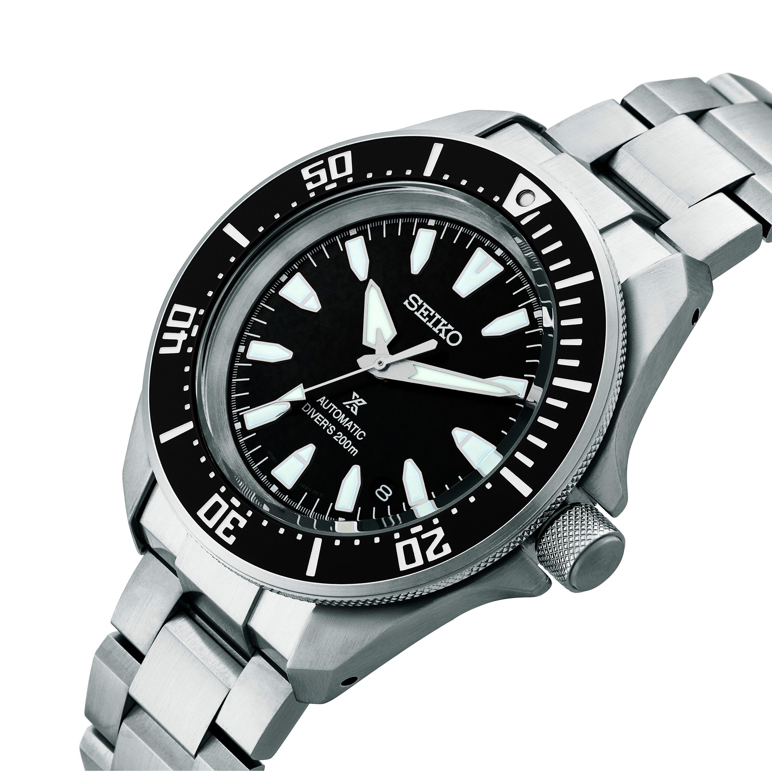 Seiko Prospex 4R Black Divers 41.7mm Automatic Men’s Watch SRPL13K1 ...