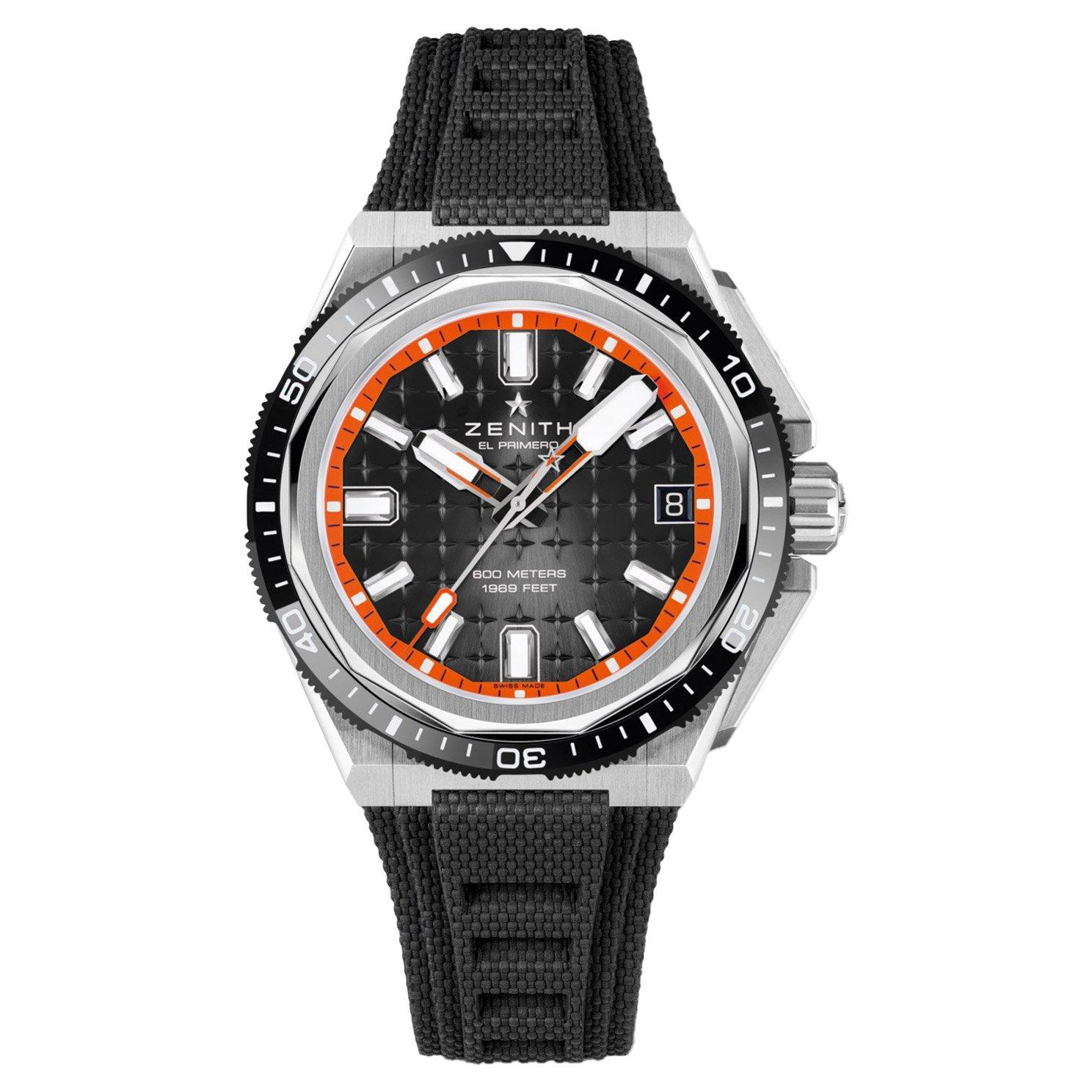 ZENITH Defy Extreme Diver 42.5mm Titanium Automatic Watch 95.9600.3620 ...