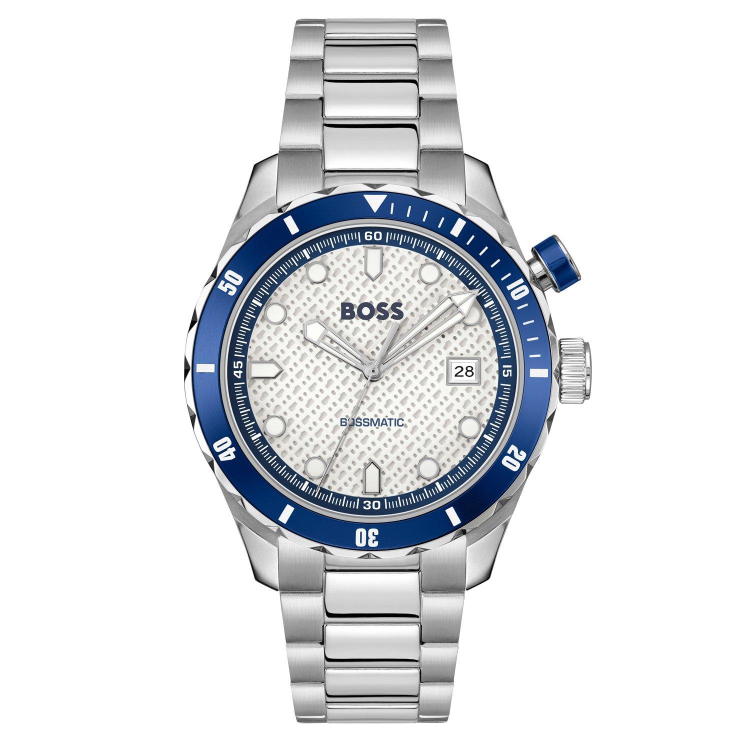 BOSS BOSSMATIC 42mm Stainless Steel Hybrid Automatic Men’s Watch ...