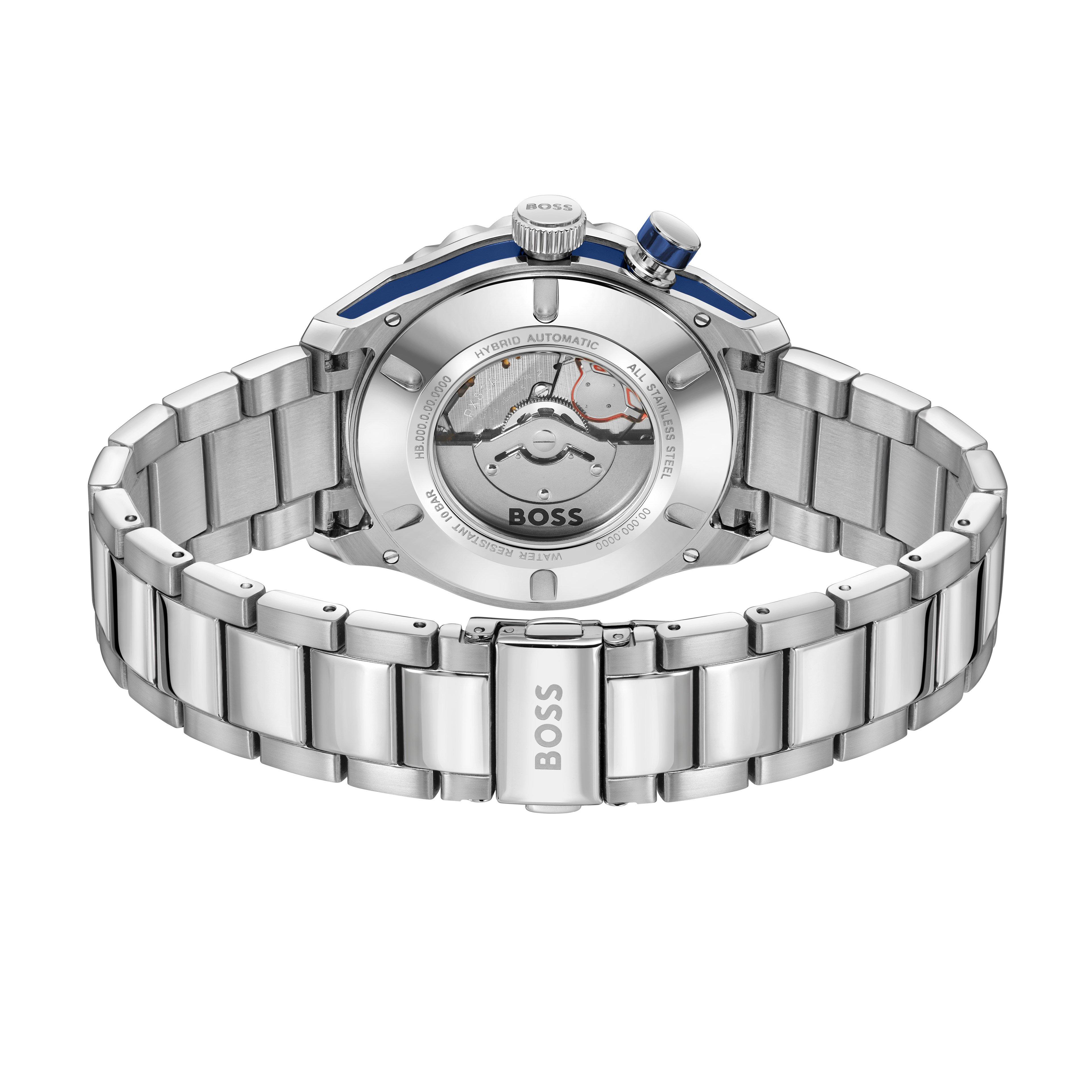 BOSS BOSSMATIC 42mm Stainless Steel Hybrid Automatic Men’s Watch ...