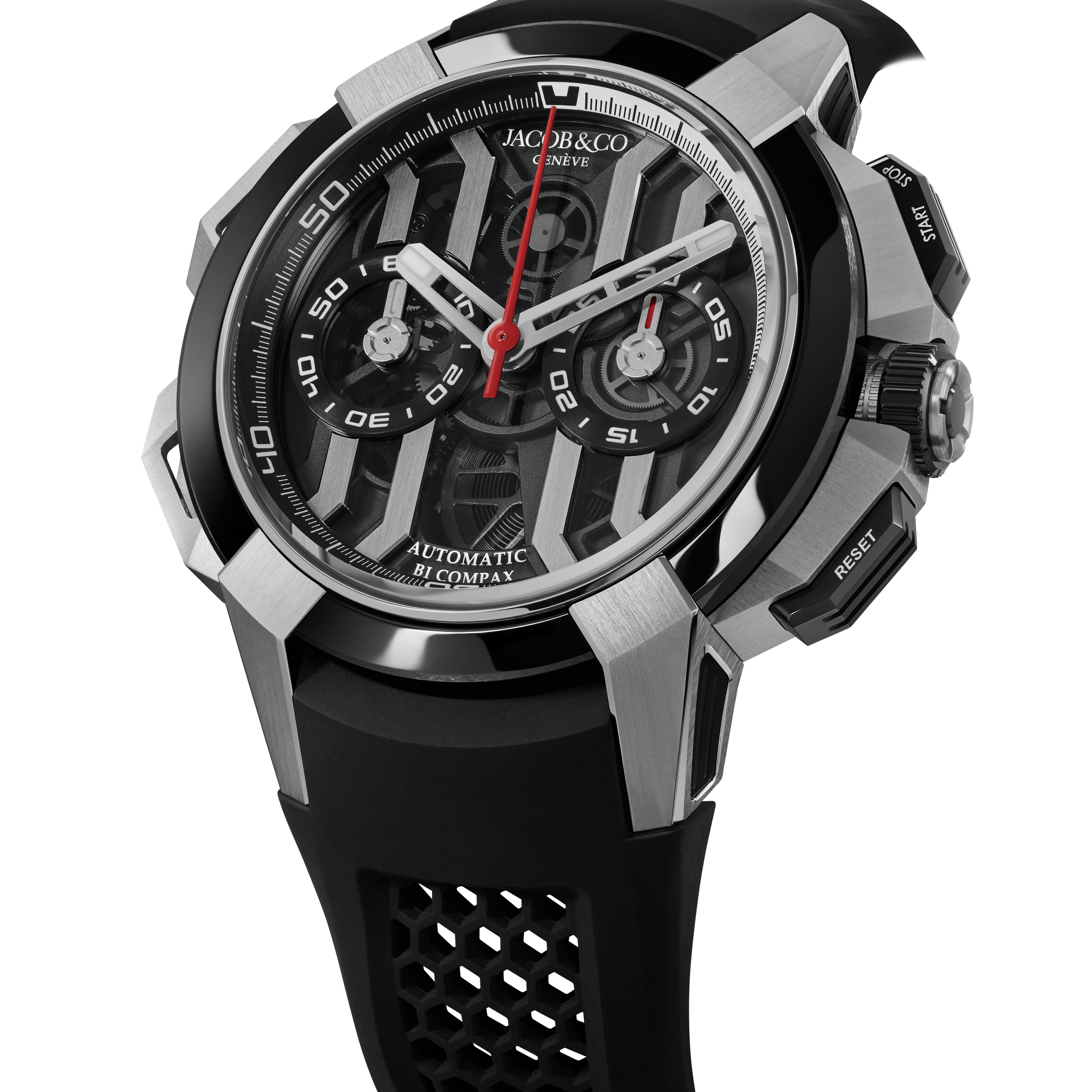 Jacob & Co. Epic X Chrono 44mm Black Ceramic Titanium Chronograph ...
