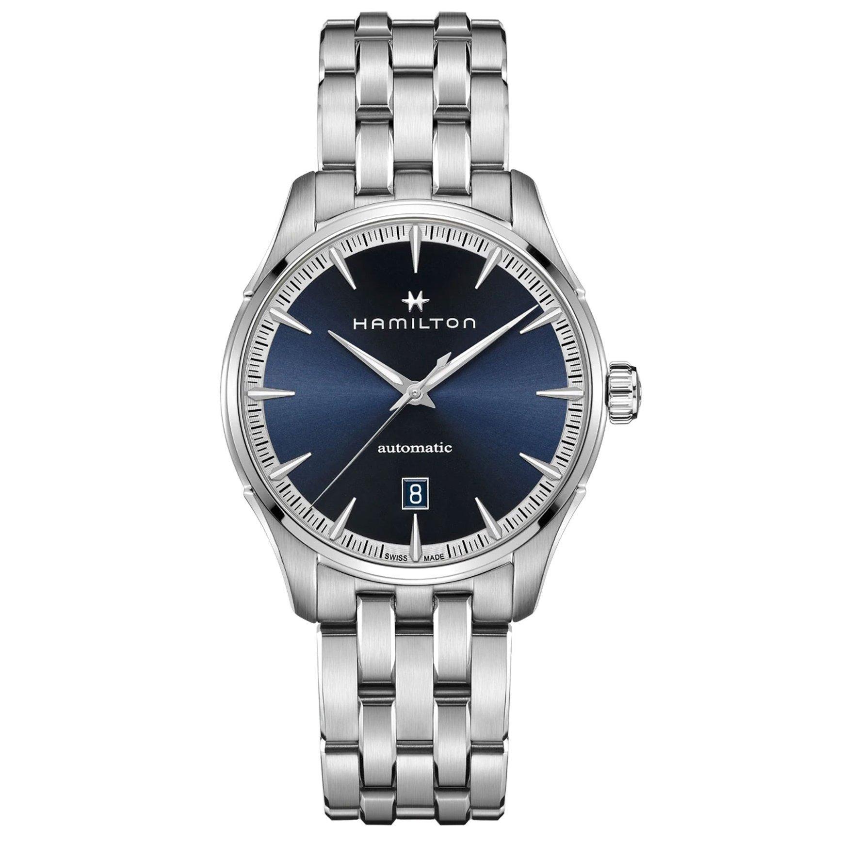 Hamilton Jazzmaster 40mm Automatic Watch H32475140 | Blue, 40 mm ...