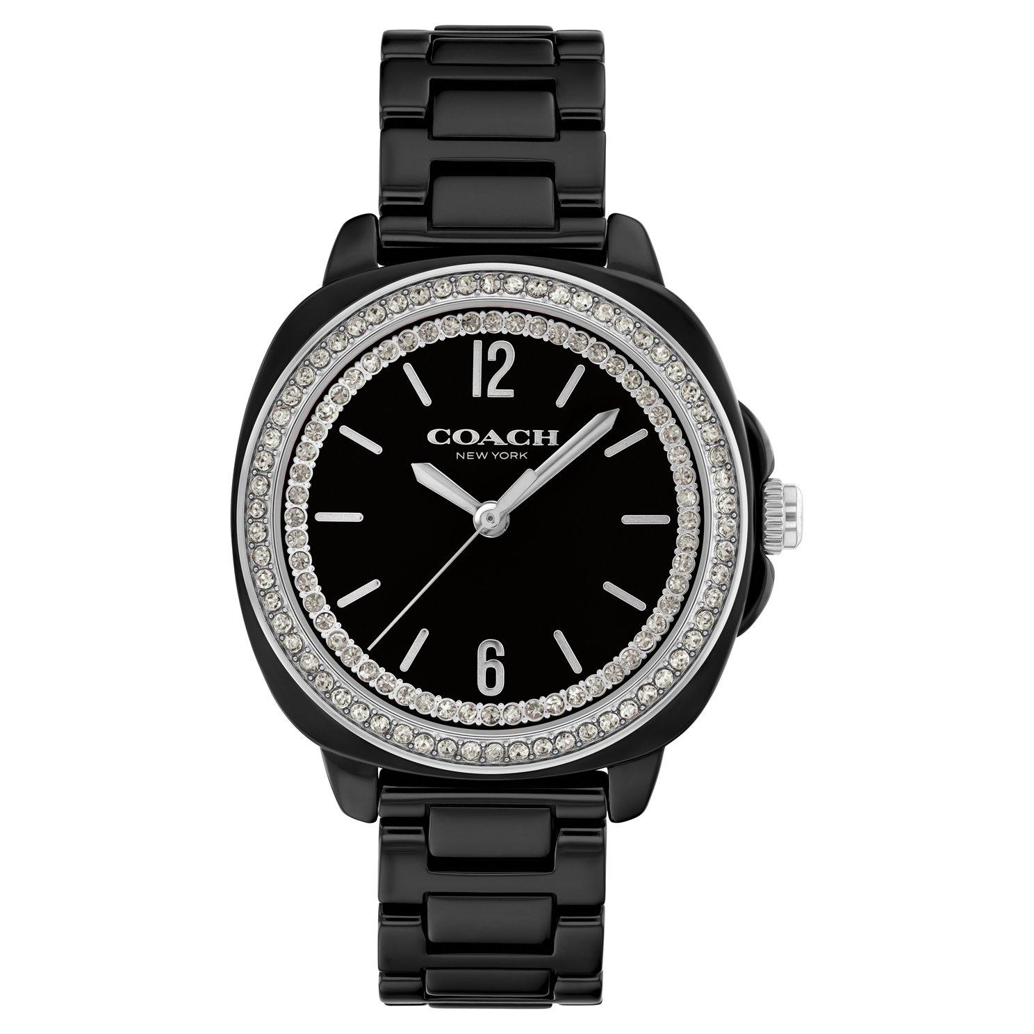 Coach Kitt 34mm Ceramic Crystal Ladies Watch 14504564 | Black, 34 mm ...