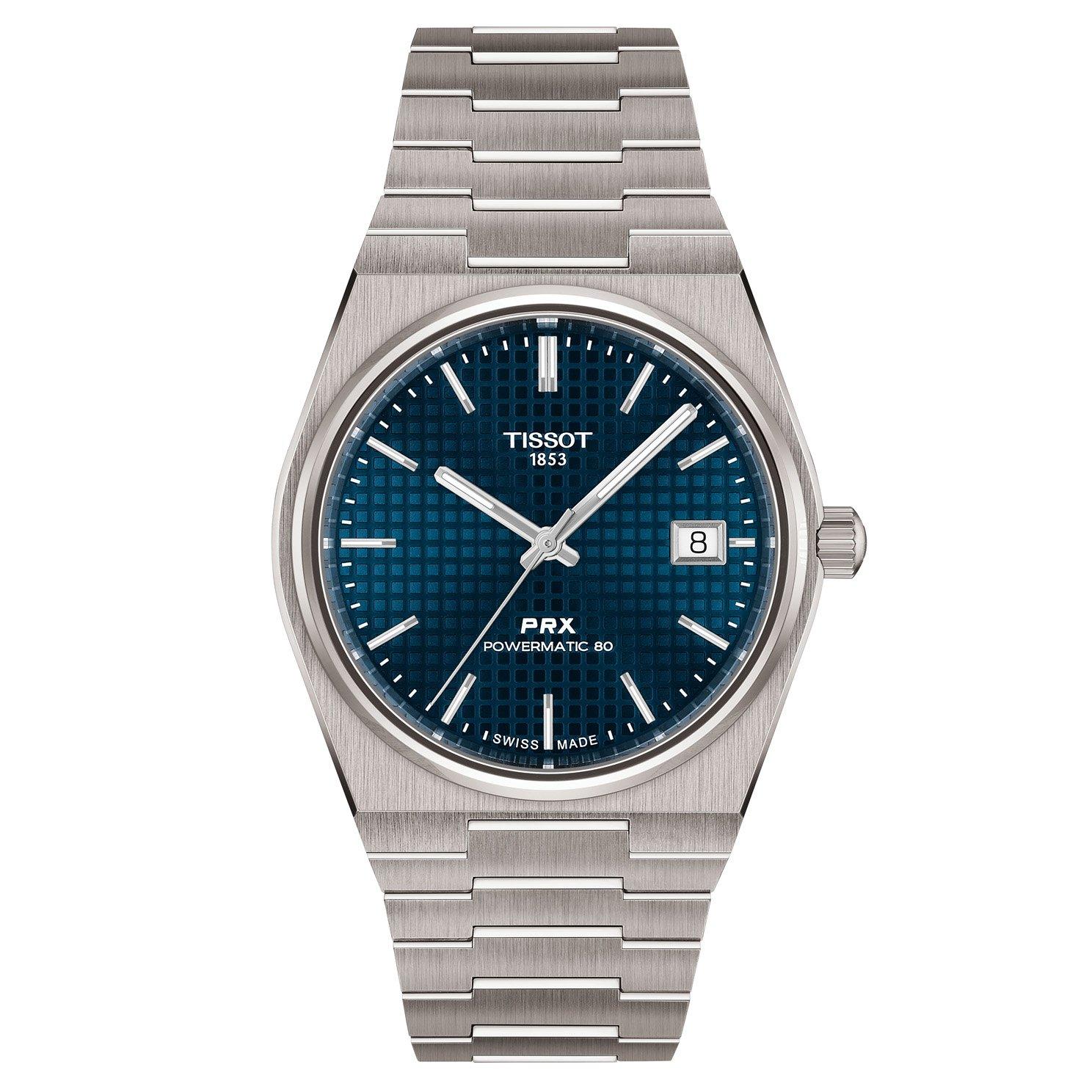 Tissot PRX 38mm Titanium Automatic Watch T1378074404100 | Blue, 38 mm ...