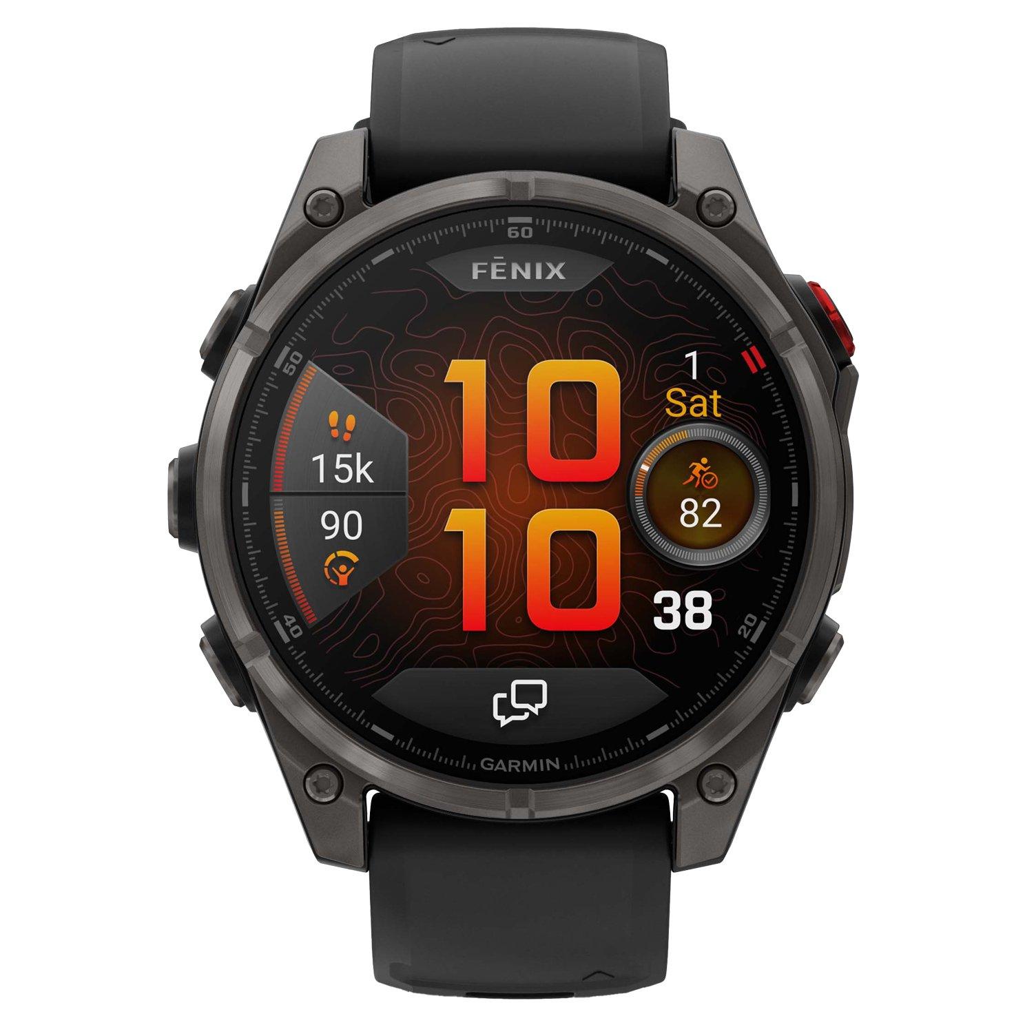 Garmin Fenix 8 Pro AMOLED 47mm Titanium Smartwatch 010-03198-01 | Grey ...