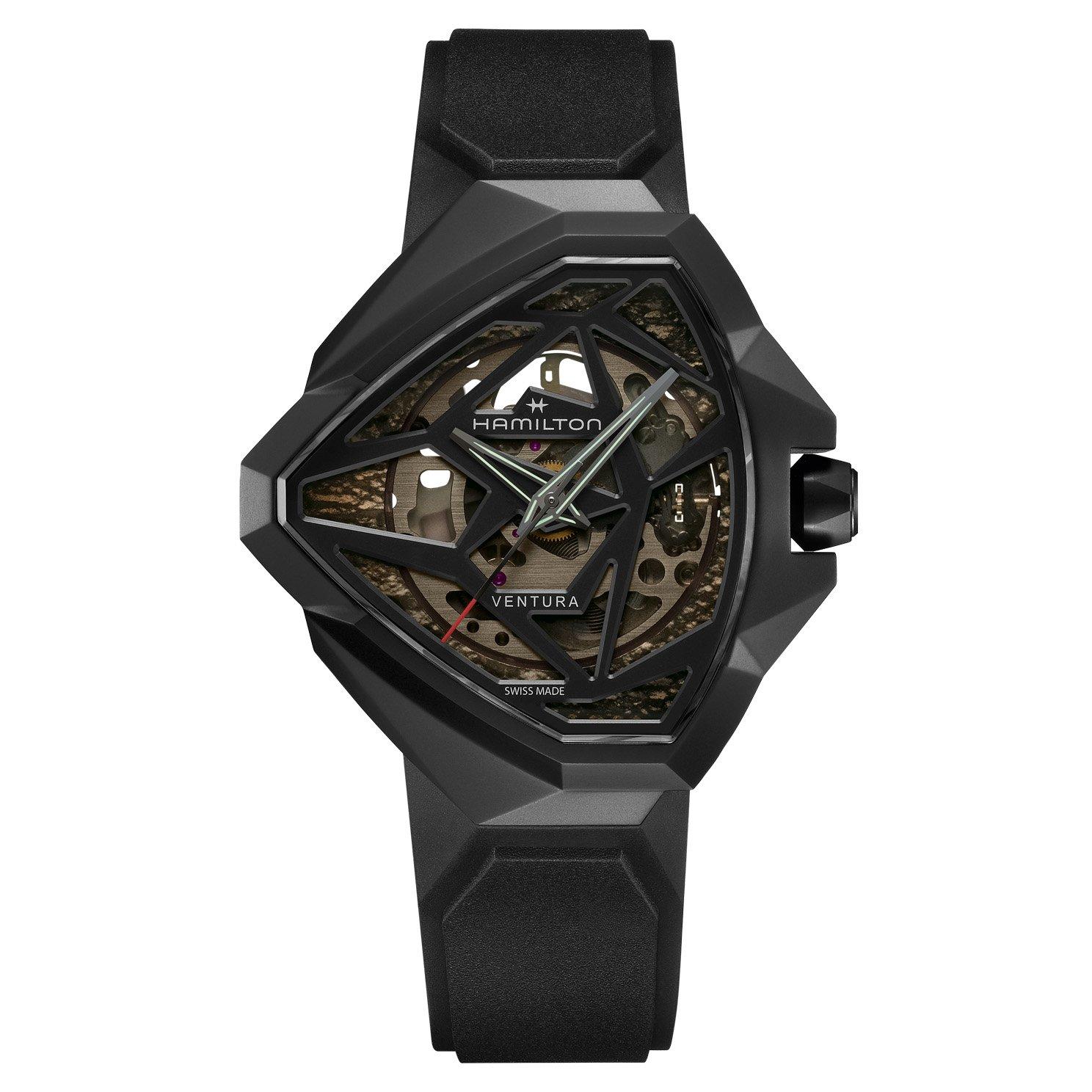 Hamilton Ventura Edge Skeleton 51mm x 47mm Automatic Watch H24645330 ...