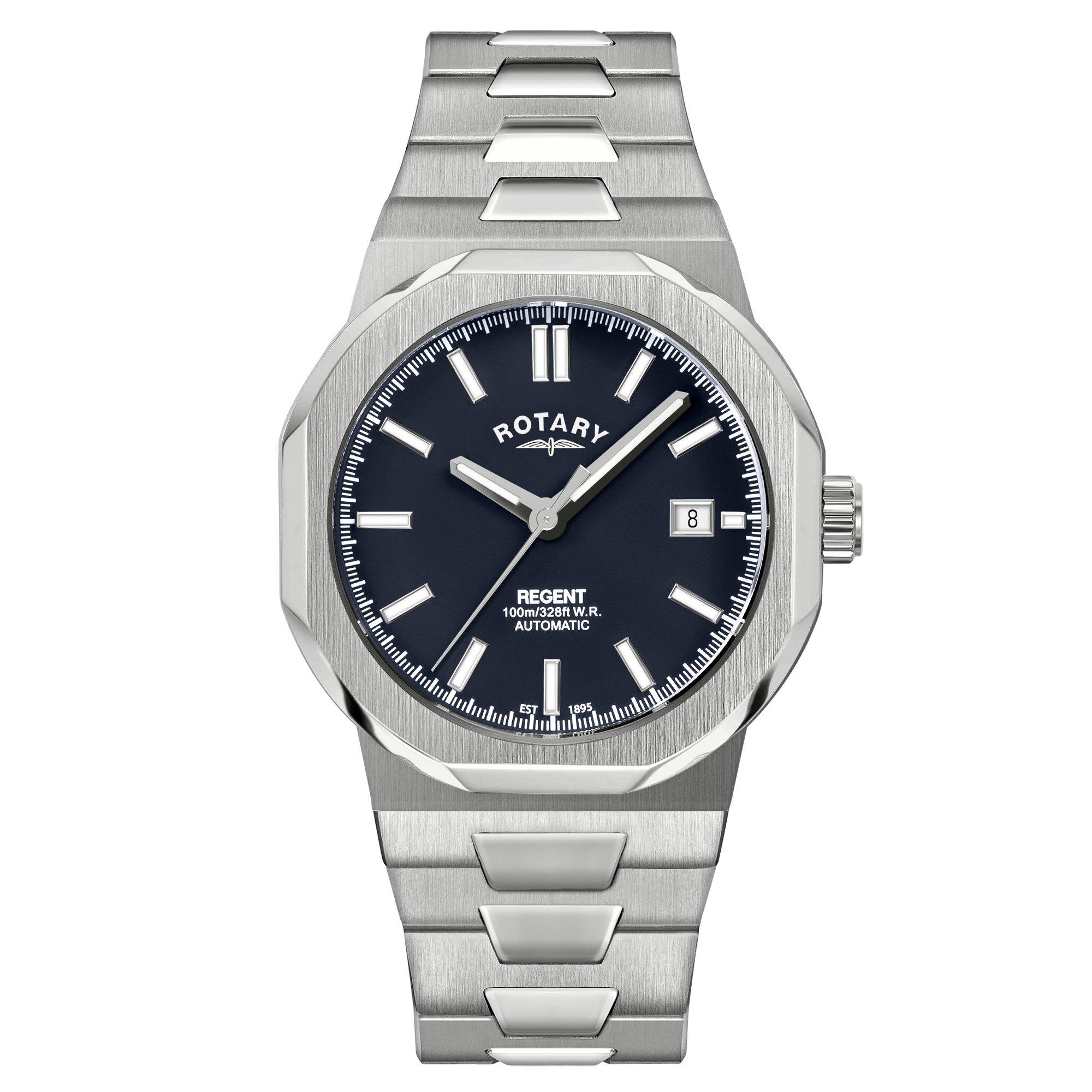 Rotary Regent 40mm Automatic Watch GB05410/05 | Blue, 40 mm | Beaverbrooks