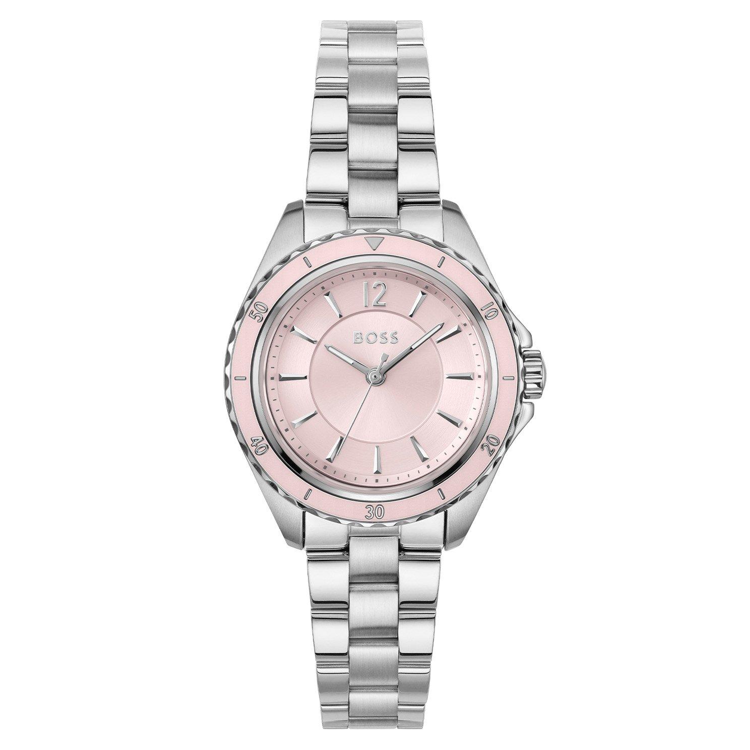 BOSS Sage 30mm Stainless Steel Ladies Watch 1502847 | Light Pink, 30 mm ...
