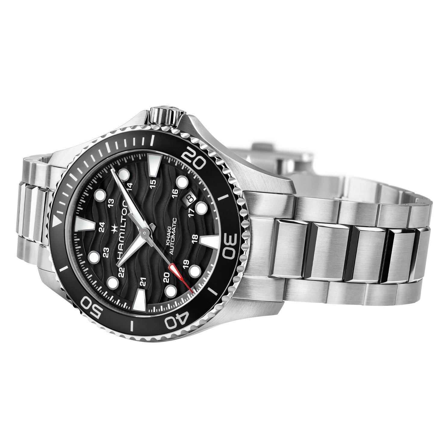 Hamilton Khaki Navy Scuba 40mm Automatic Watch H82415130 | Black, 40 mm ...