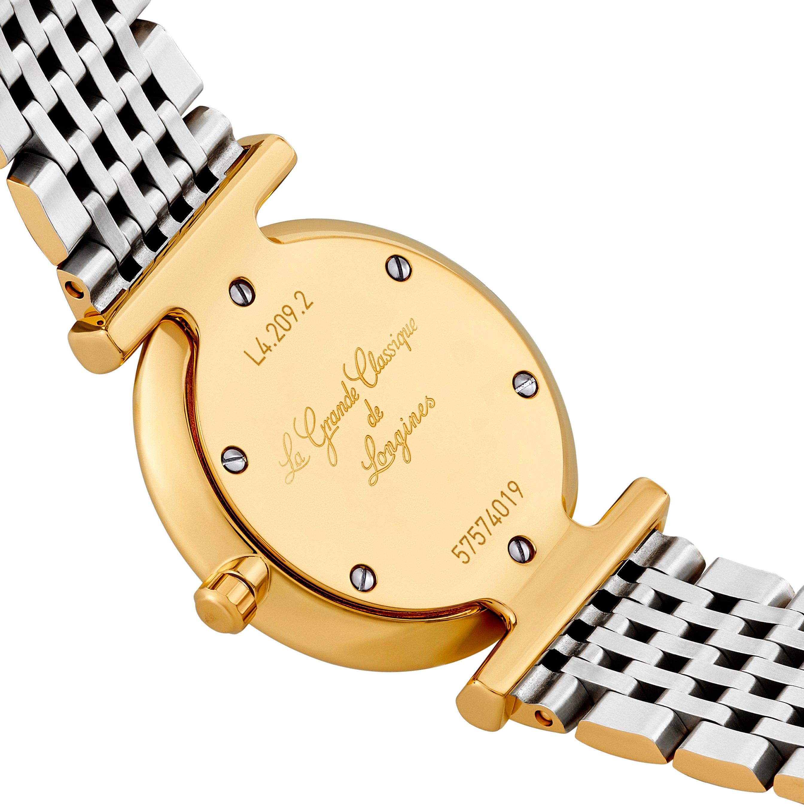 Longines La Grande Classique Gold Plated and Stainless Steel Ladies ...