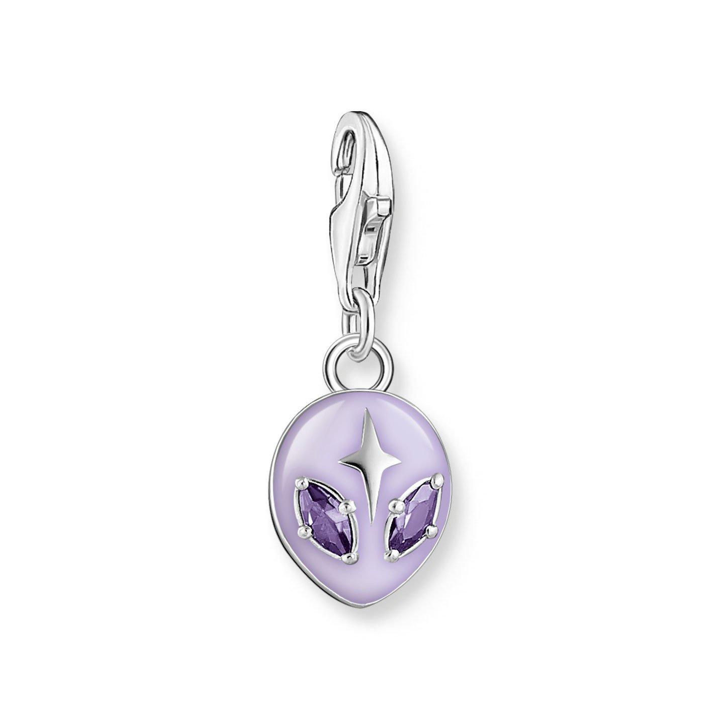 Thomas Sabo Silver Cubic Zirconia Alien Charm | 0140082 | Beaverbrooks ...