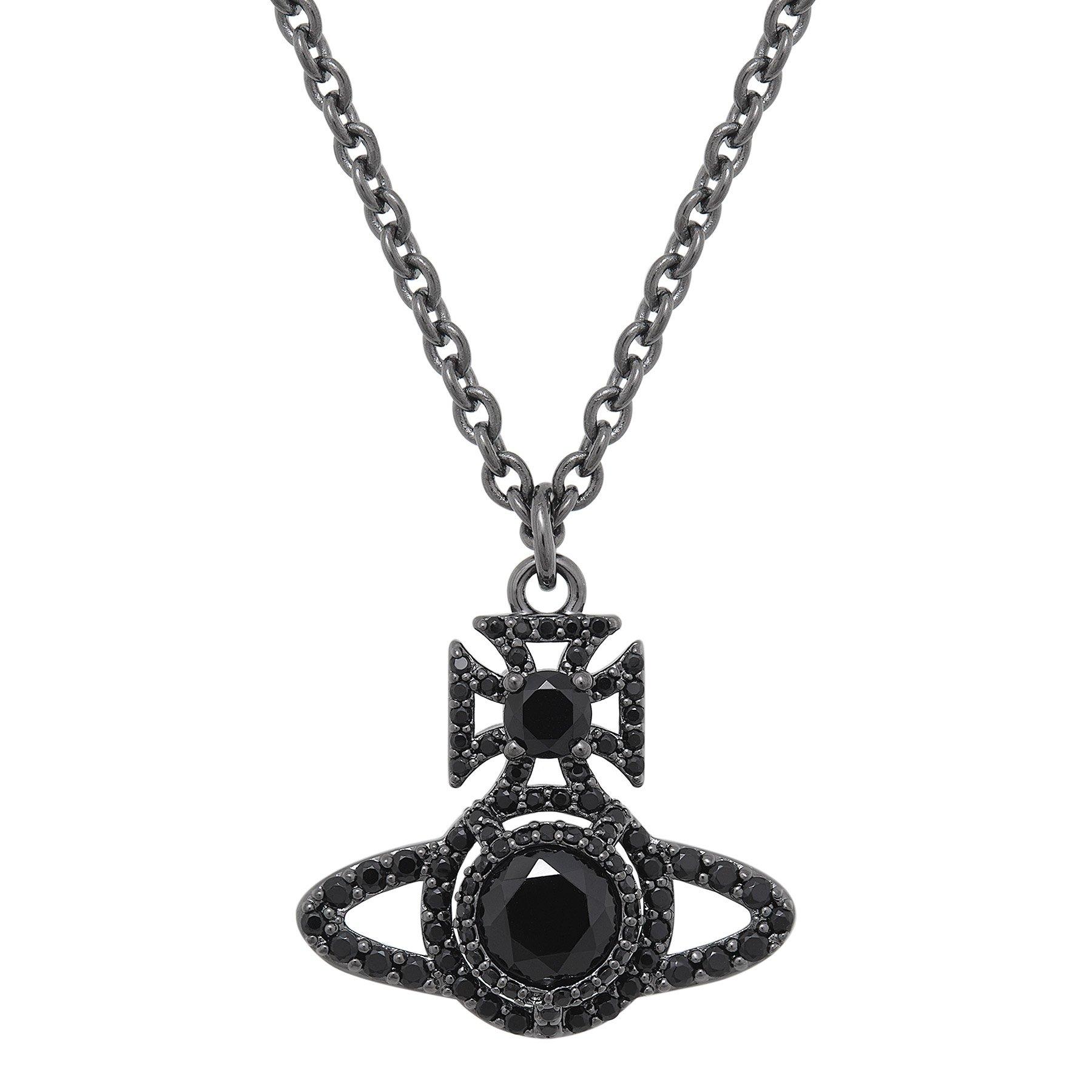 Vivienne Westwood Norabelle Black Cubic Zirconia Pendant 0140332 Beaverbrooks the Jewellers