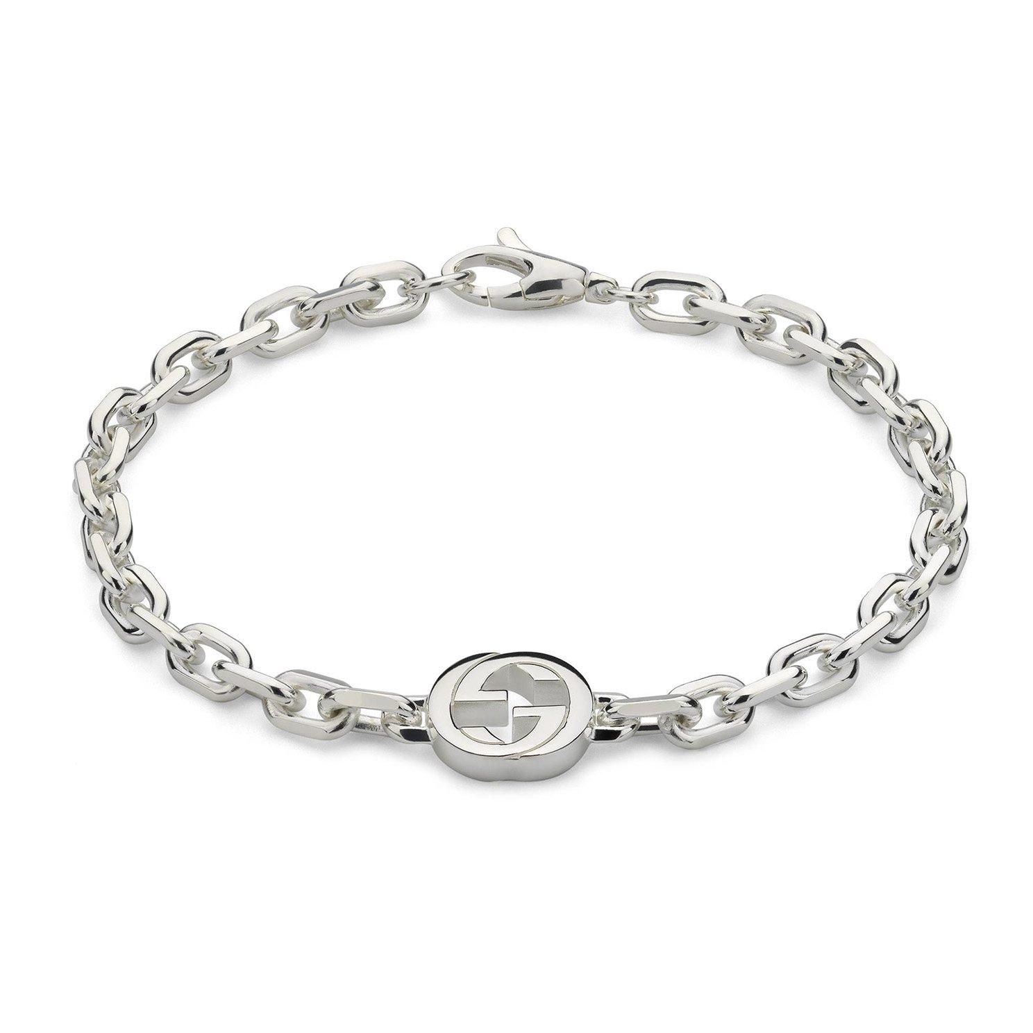 Gucci Interlocking Silver Bracelet