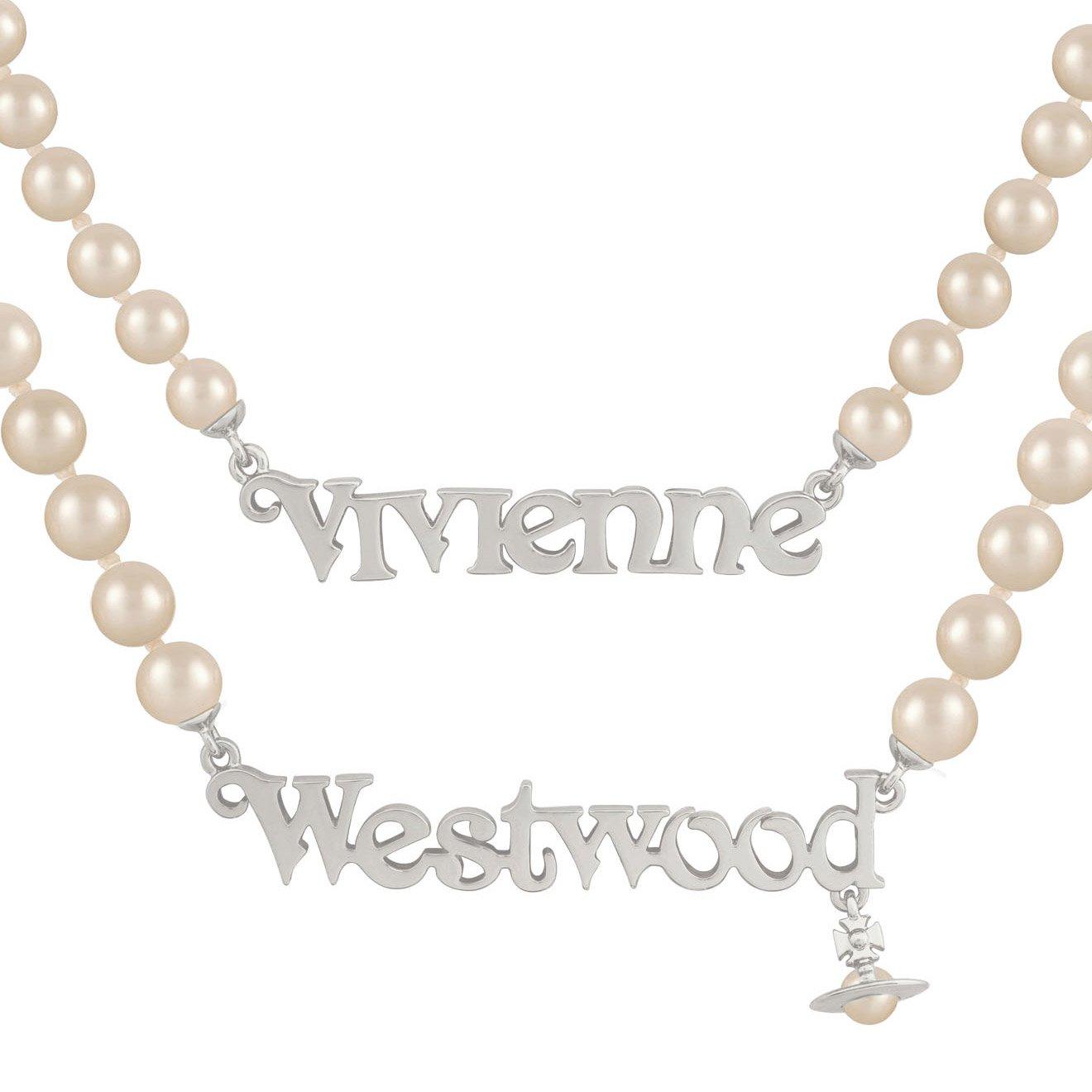 Vivienne Westwood Amelia Silver Pearl Necklace | 0148494 | Beaverbrooks