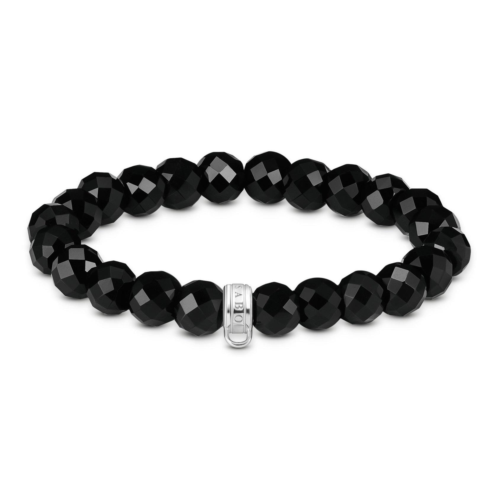Thomas Sabo Black Obsidian Charm Bracelet | 0148711 | Beaverbrooks the ...