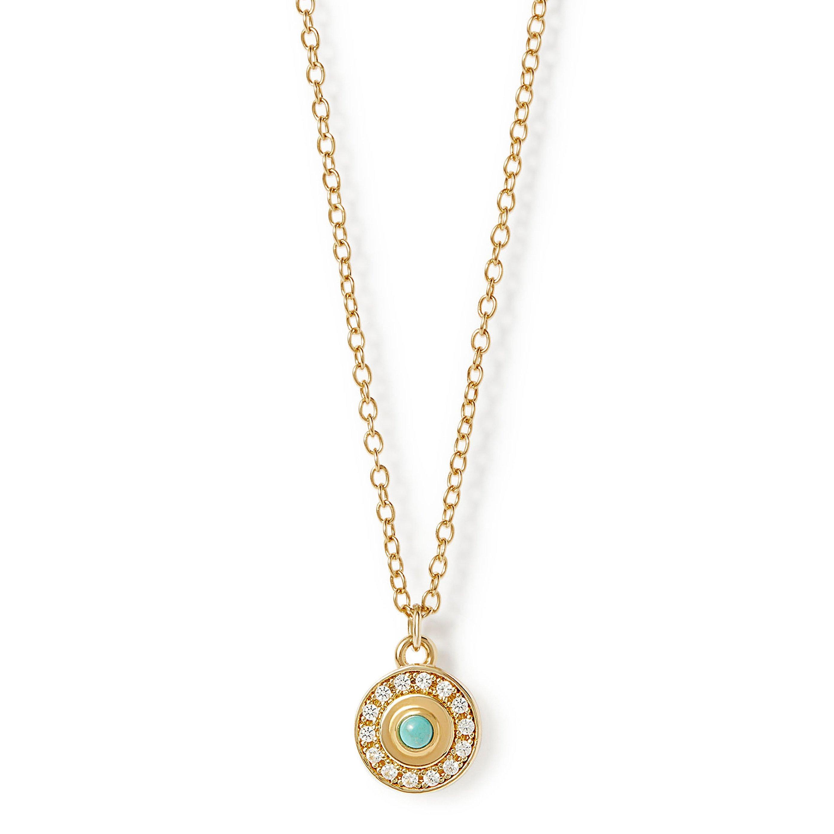 Astley Clarke Biography 18ct Yellow Gold Vermeil White Crystal Pendant ...